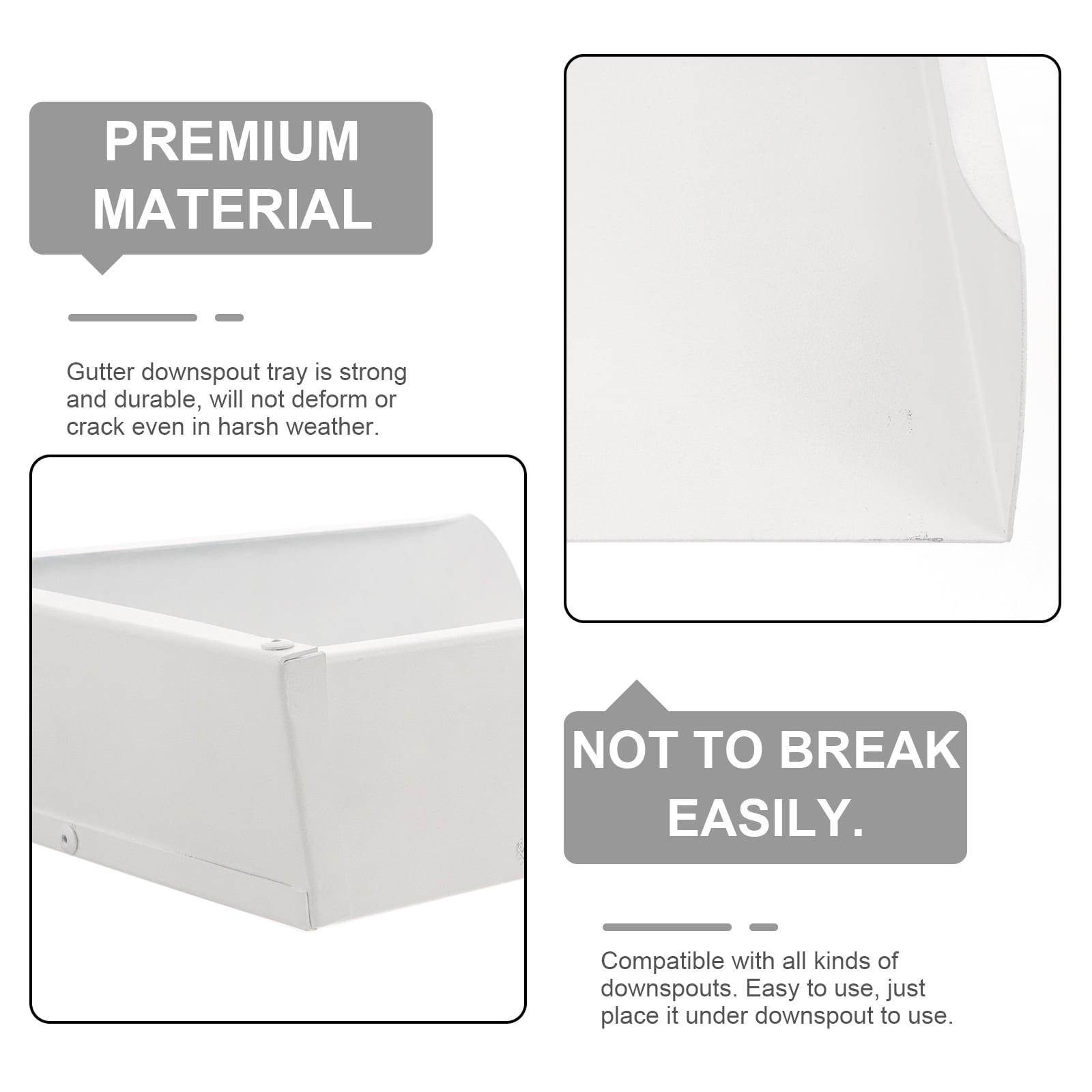 Whitbeach Downspout Splash Block,Water Downspout Splash Block Rain ...