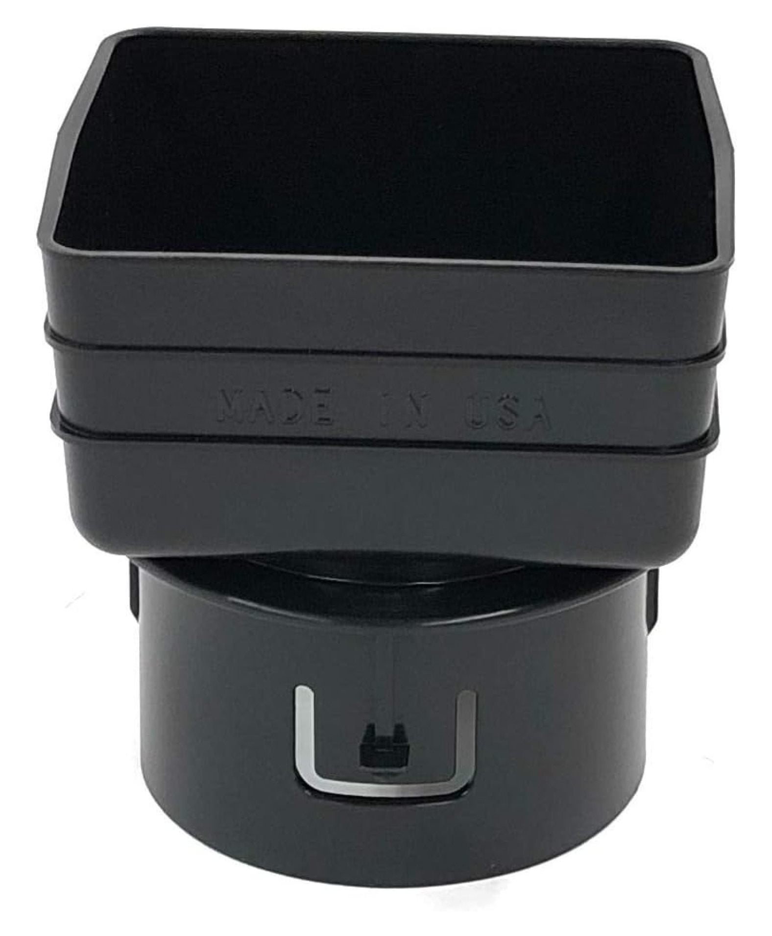 Downspout to Drain Pipe Adapter | 4x4x4 | Black - Walmart.com
