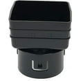 Downspout to Drain Pipe Adapter | 4x4x4 | Black - Walmart.com