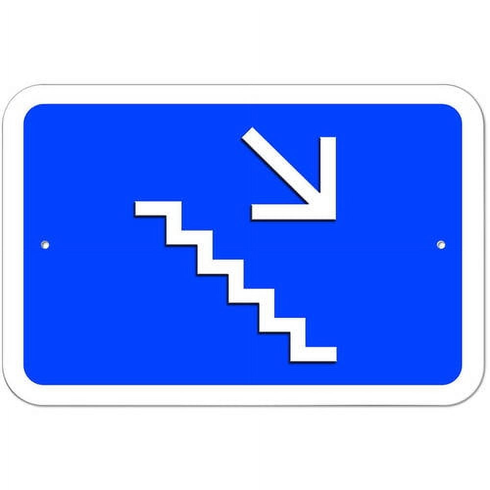 Downstairs Stairs Right Arrow Sign - Walmart.com