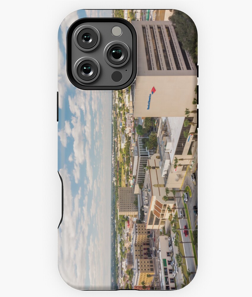 Downtown Harlingen Texas Skyline Phone Case for iPhone 16 15 14 13 12 ...