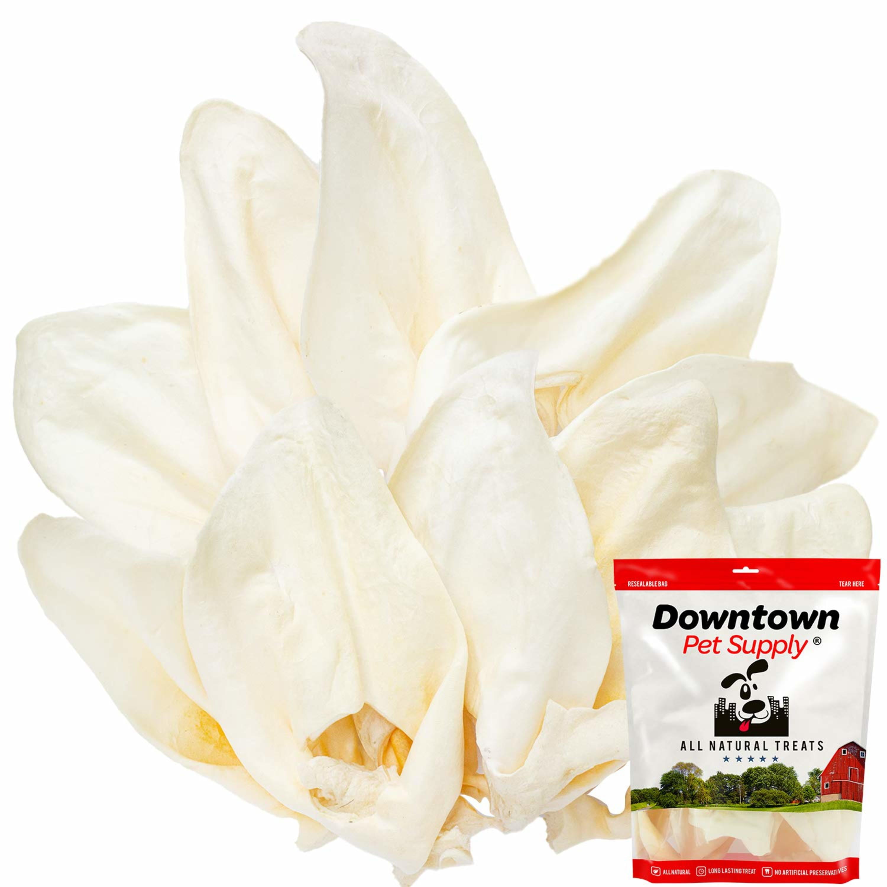 Downtown Pet Supply Cow Ears for Dogs, Natural Dog Chews, 12 Pack ...