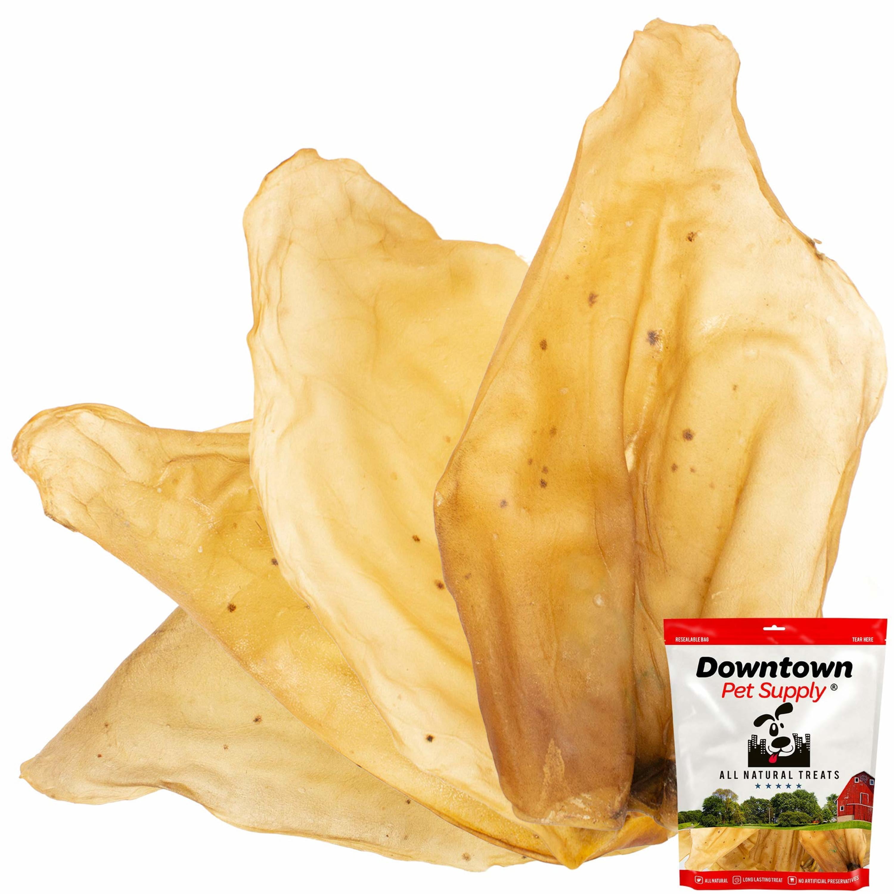 Downtown Pet Supply Cow Ears for Dogs, Dog Chews Dried, Brown, 5 Pk ...