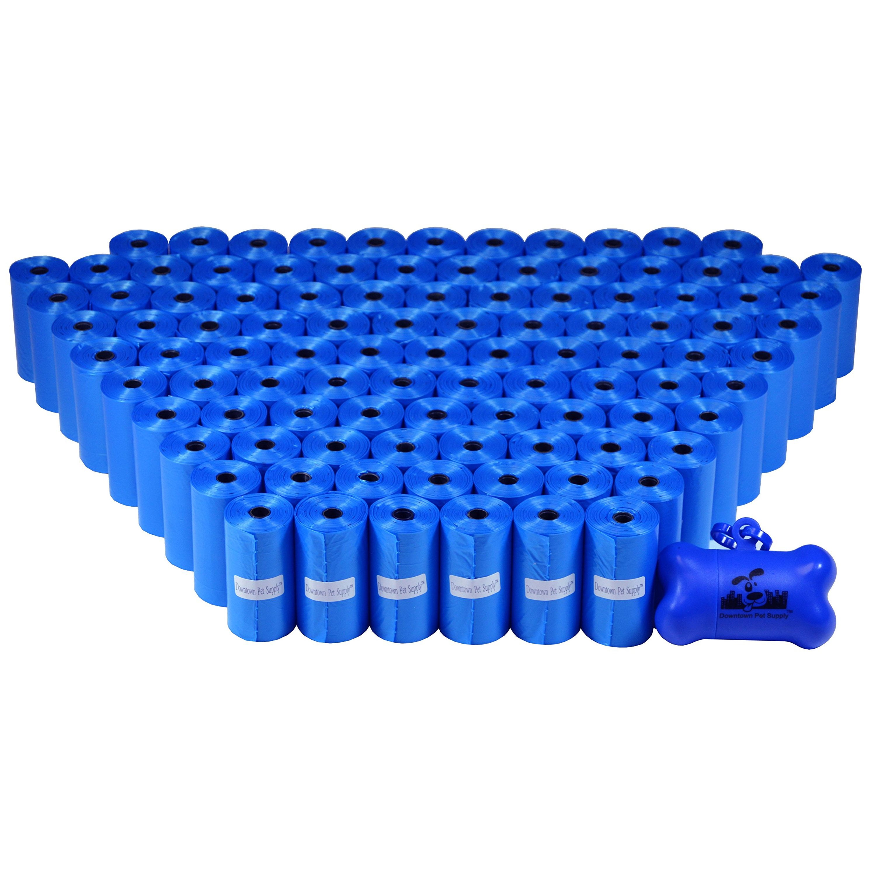 Downtown Pet Supply Doggie Waste Dispenser, Leak-Proof Poop Bags, Blue ...