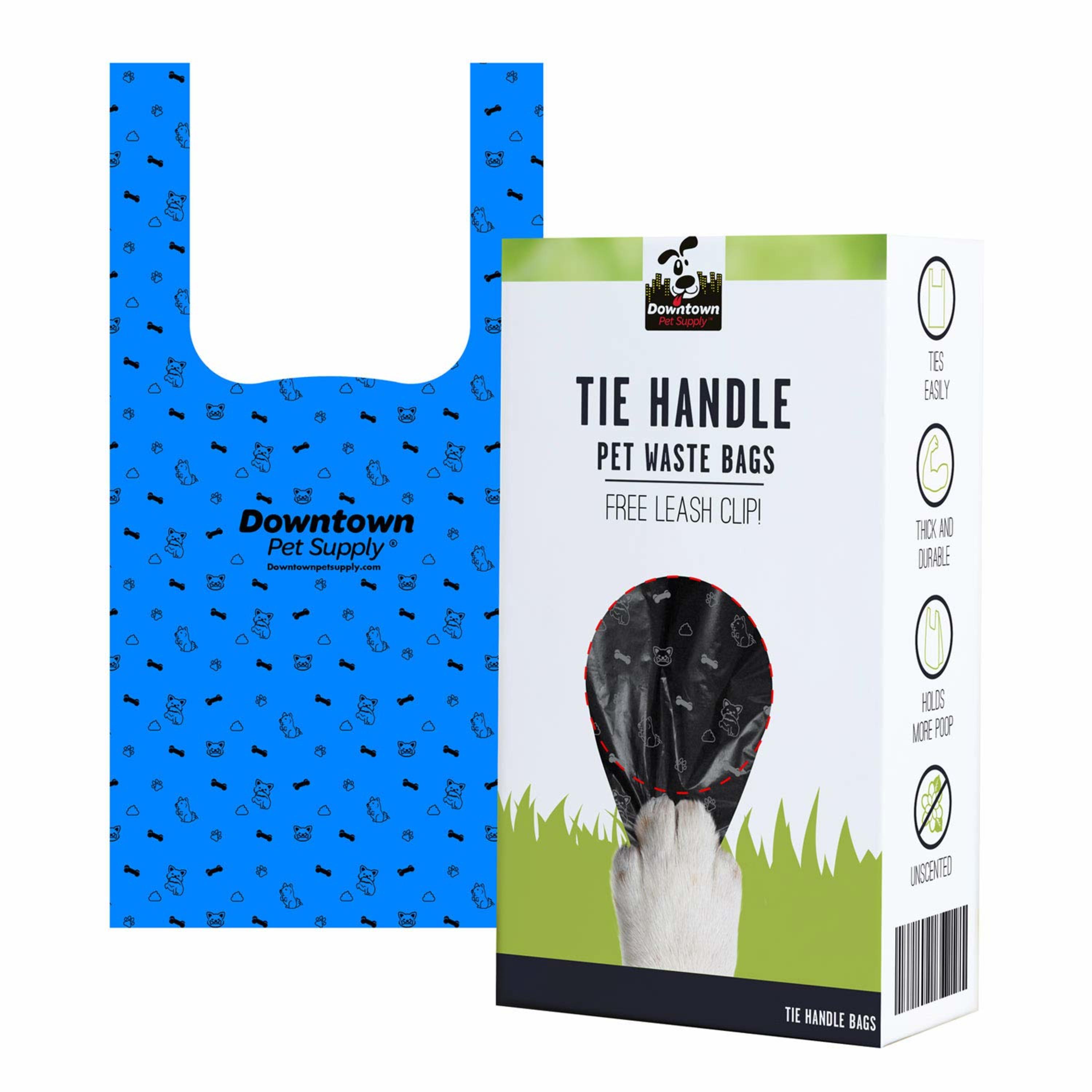 Downtown Pet Supply Dog Poop Bags with Free Poop Bag Holder, Blue, 300 ...