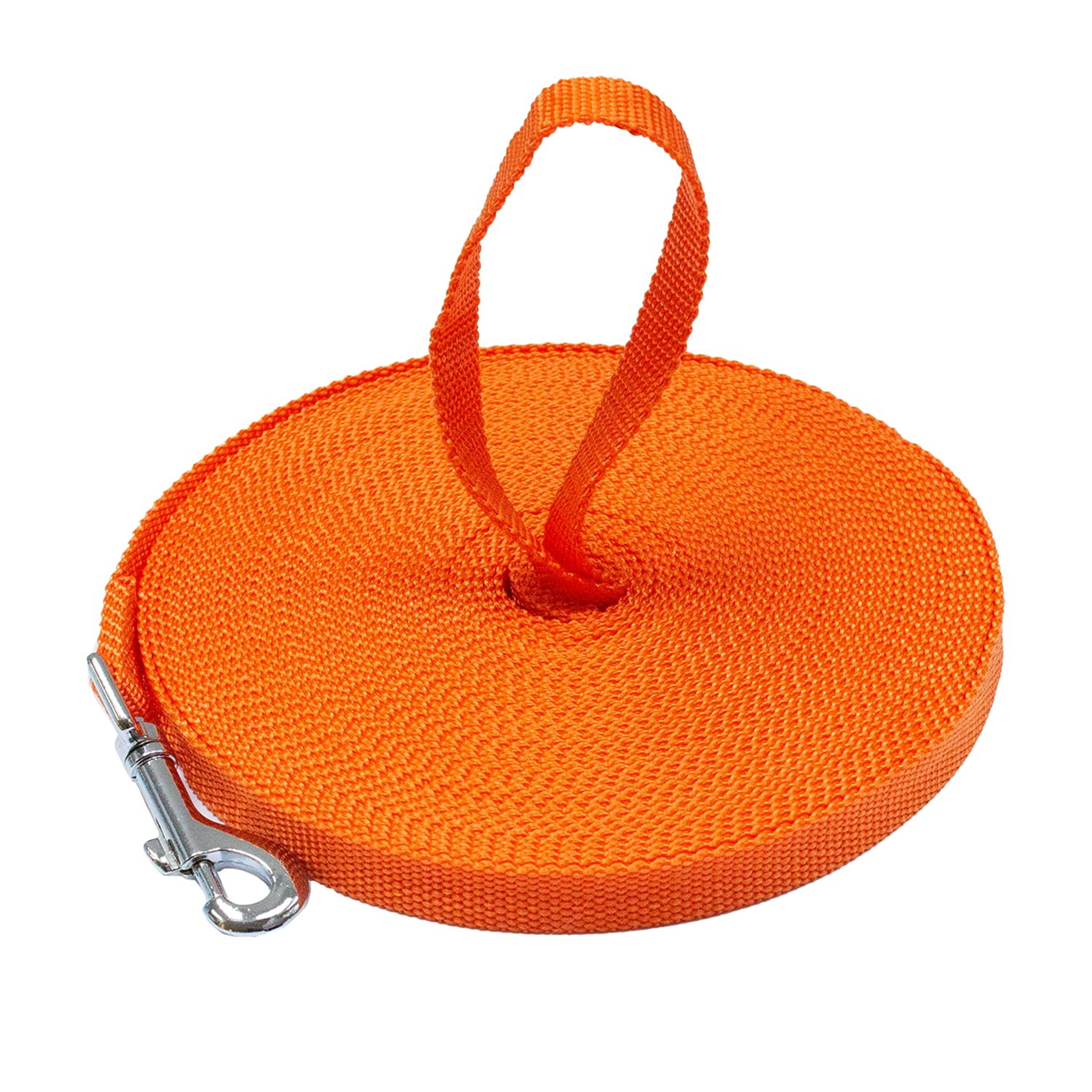 Downtown Pet Supply Long Lead Leash for Dog Training, Orange, 200' Dog ...