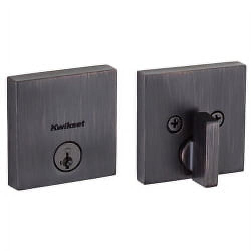 Downtown Single Cylinder Square Deadbolt - 258 Series with Smartkey ...