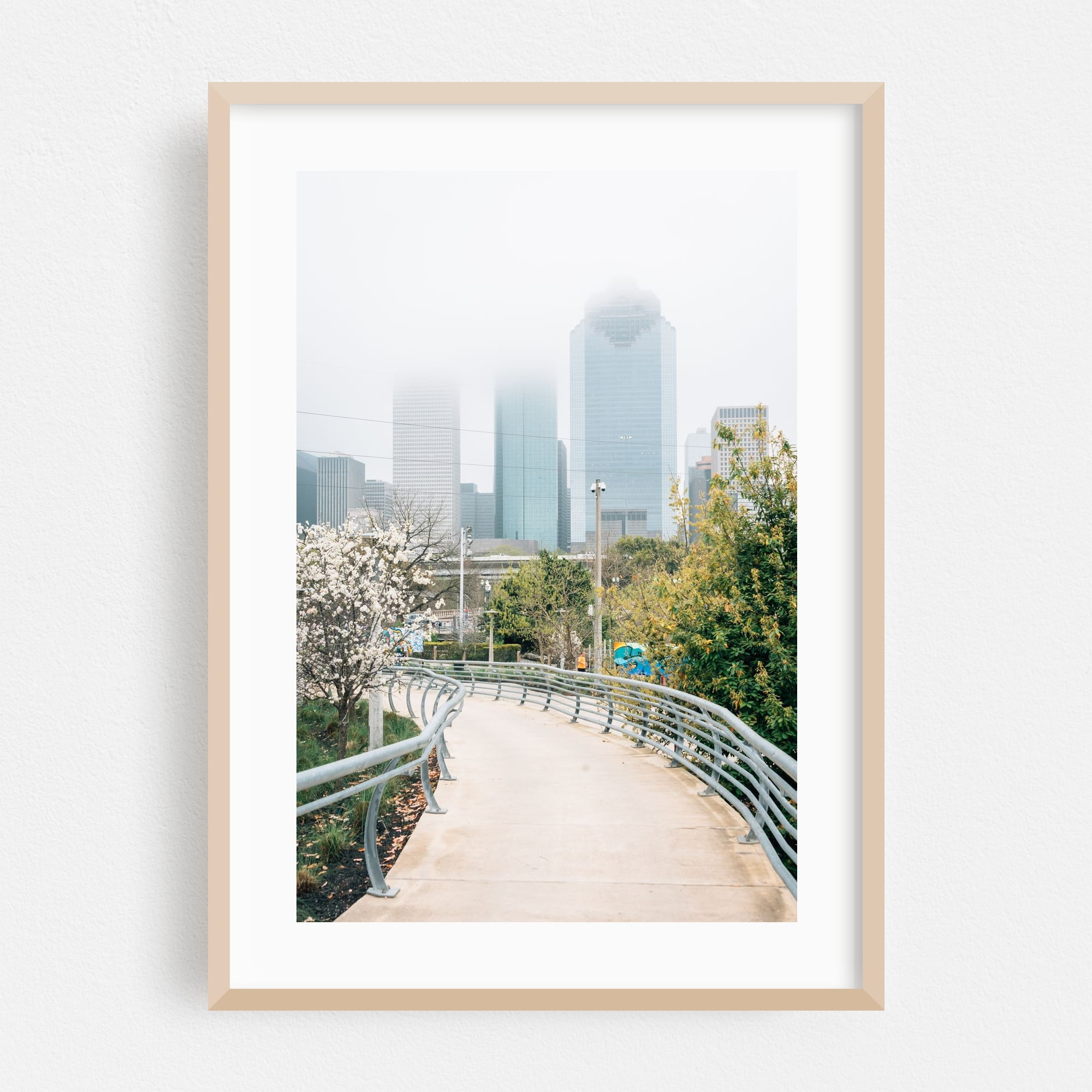 Downtown in Fog 01 - Houston Texas Photography City Skyline ...