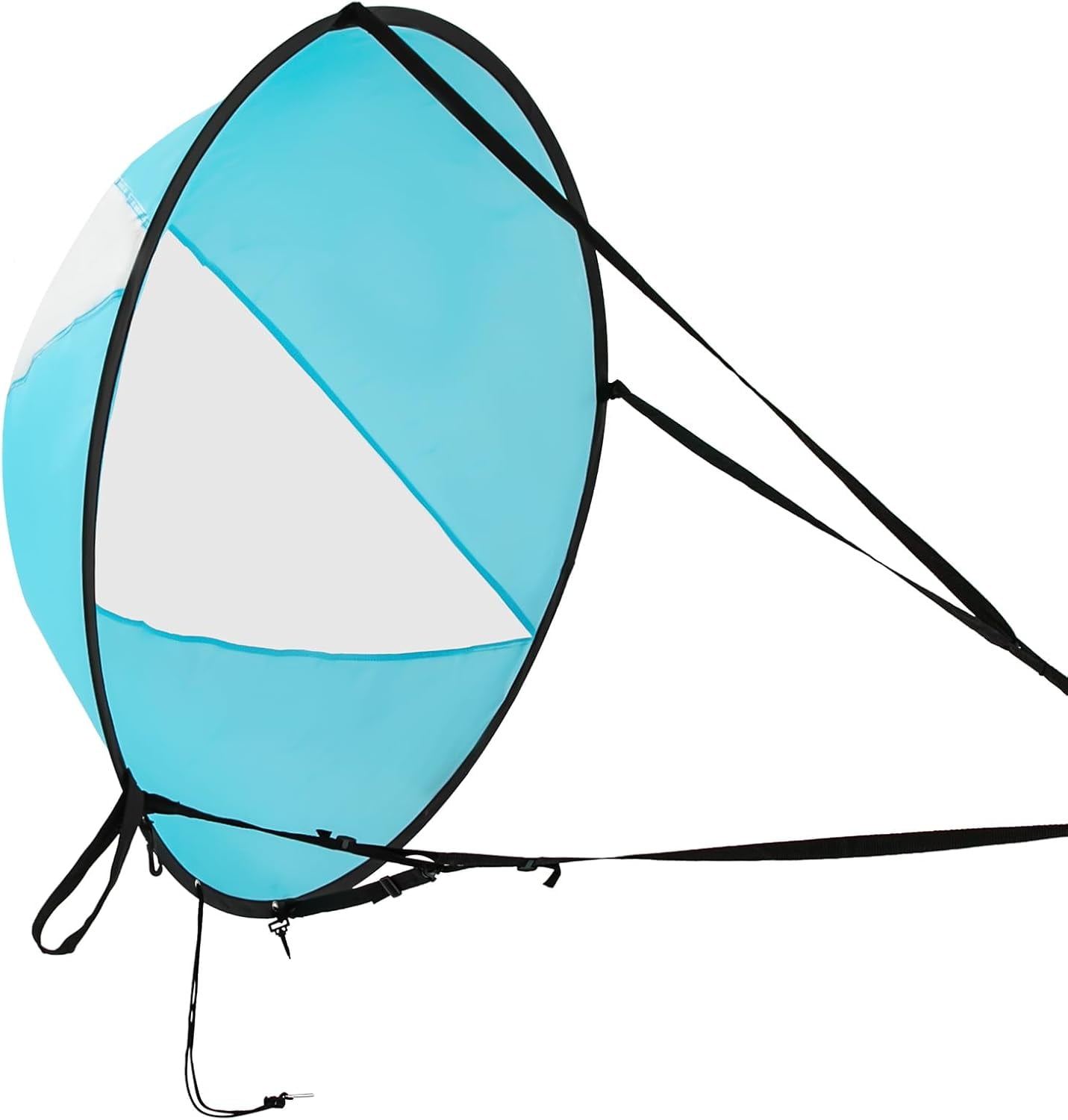 Downwind Wind Sail Kit, 42" Kayak Wind Sail Foldable Downwind Kayak Sail Kit with Carrying Bag ...