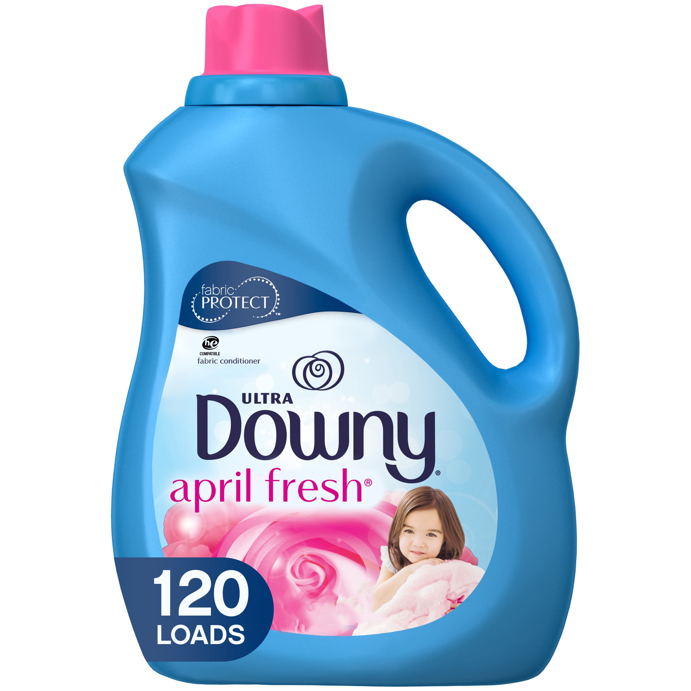 Downy April Fresh Liquid Fabric Softener, 103 Fl Oz - 120 Loads ...