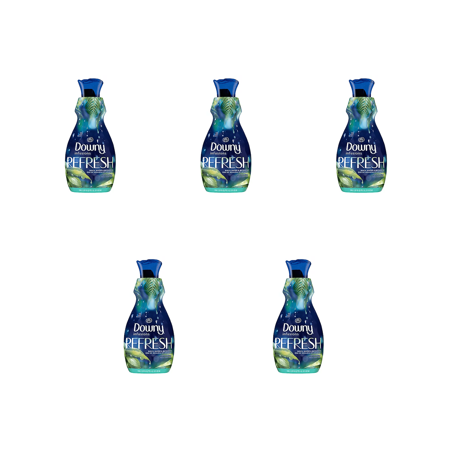 Downy Birch Water & Botanicals Fabric Softener 32 fl oz – 5 Pack (5×32 ...