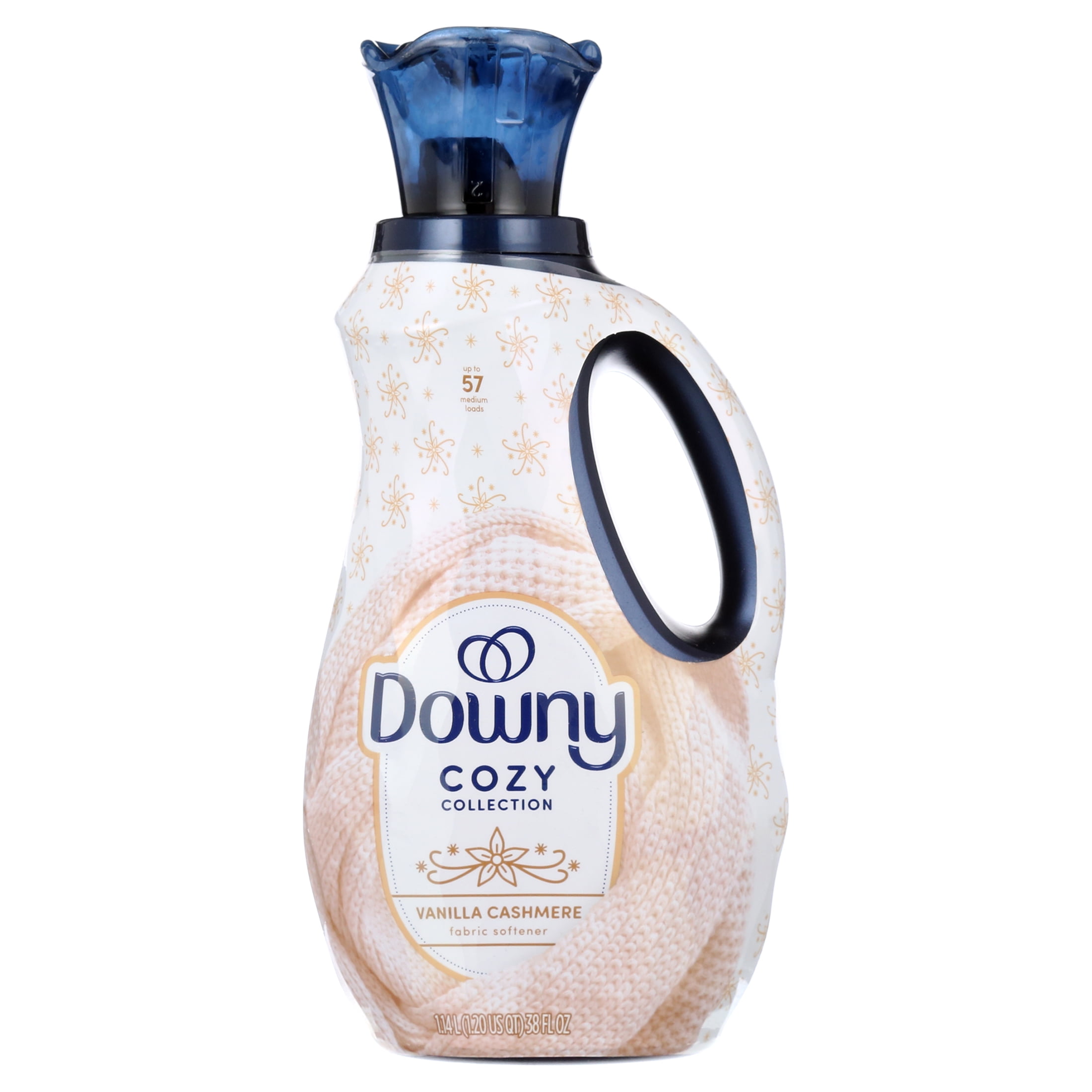 Downy Cozy Collection Liquid Fabric Softener, Vanilla Cashmere Scent, 38 fl oz, 57 Loads ...