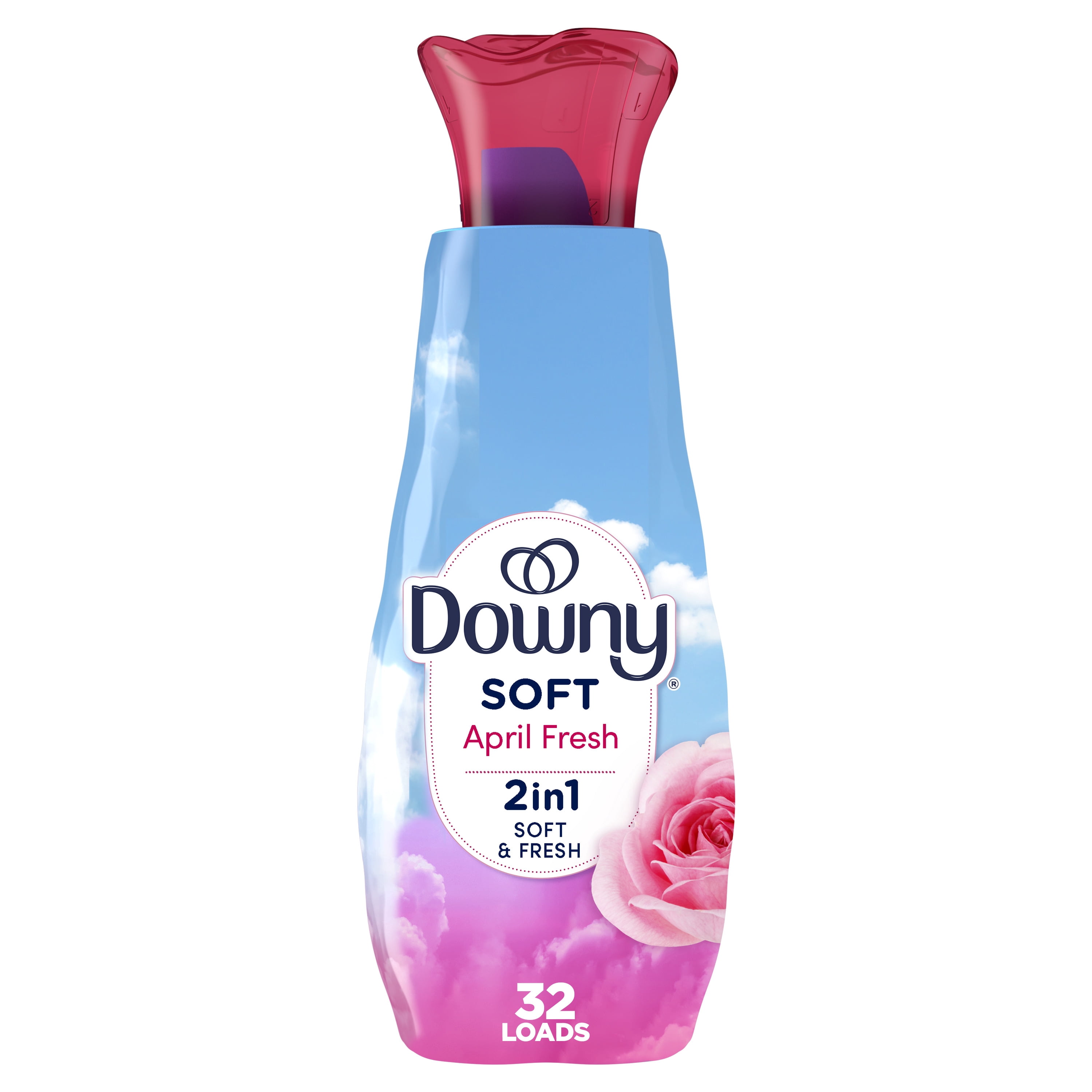 Downy Liquid Fabric Softener, April Fresh Scent, 24 fl oz, 32 Loads ...