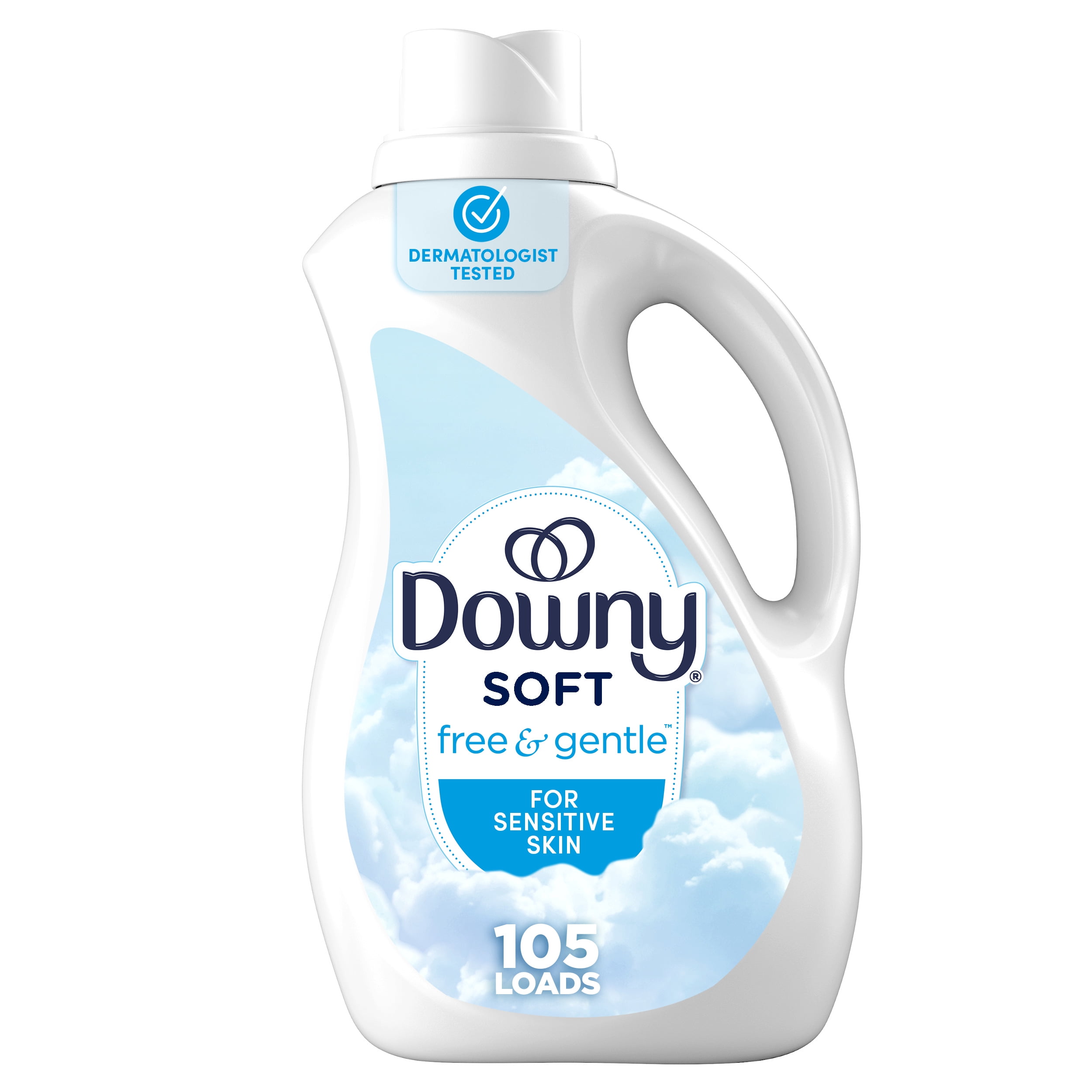 Downy Free & Gentle Fabric Softener, 77 fl oz, 105 Loads ...
