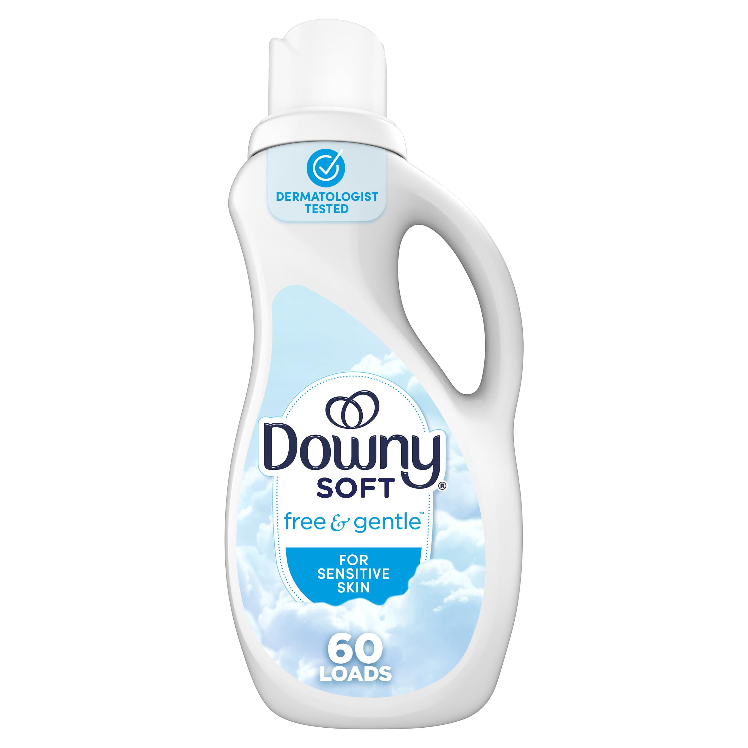 Downy Free & Gentle Fabric Softener (Fabric Conditioner), 44 Fl Oz, 60 ...