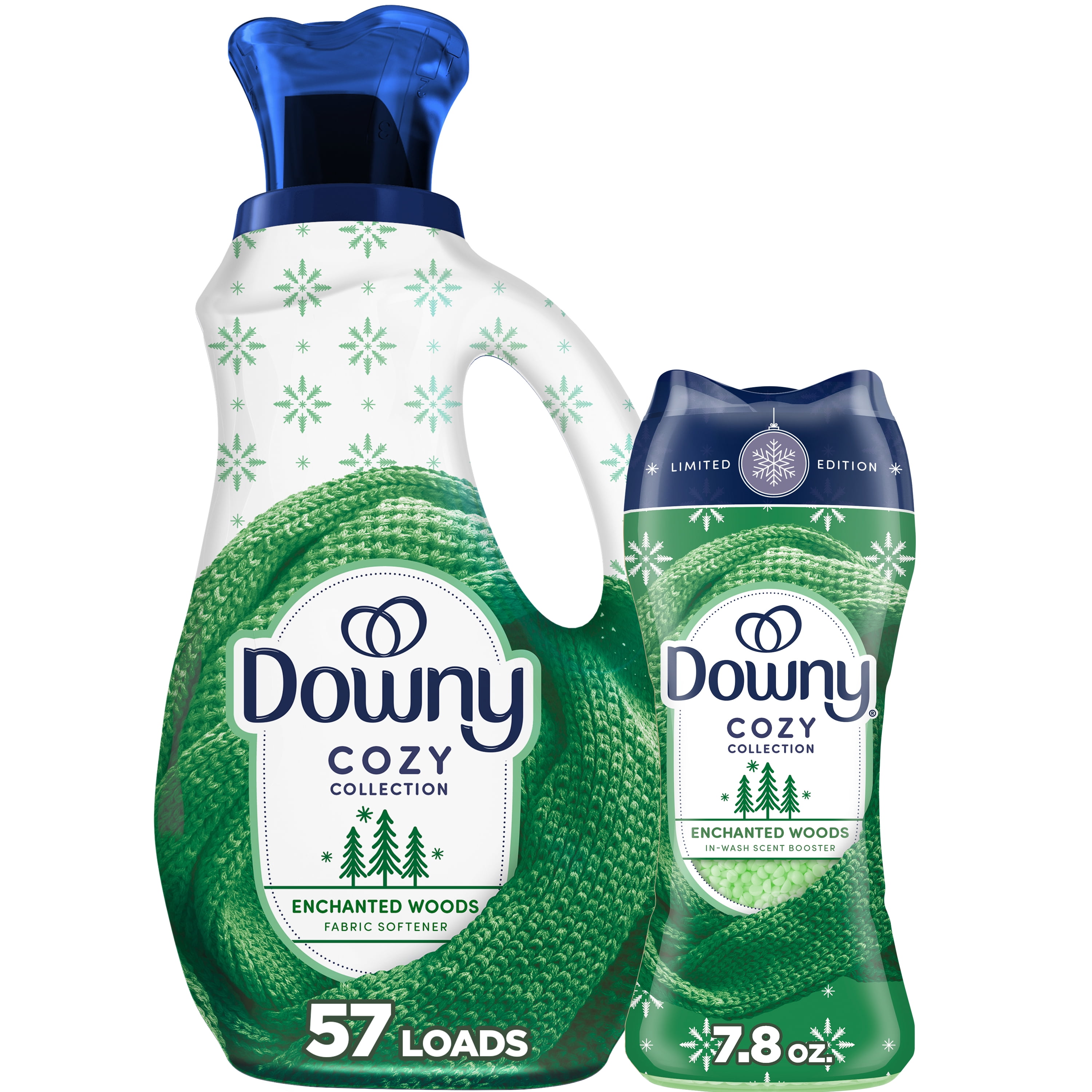 Downy Holiday Laundry Bundle with Liquid Fabric Softener and In-Wash ...