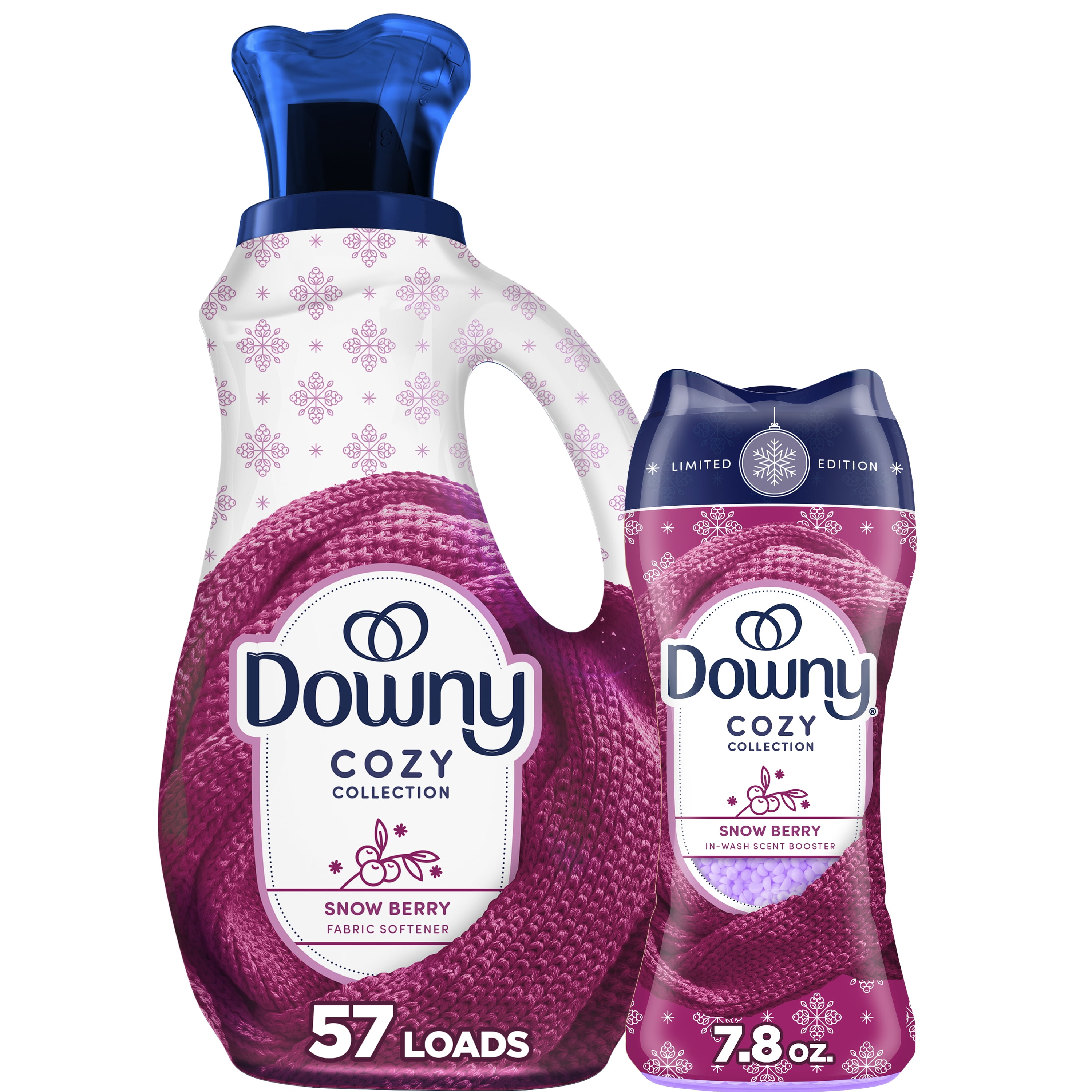 Downy Holiday Laundry Bundle with Liquid Fabric Softener and In-Wash ...