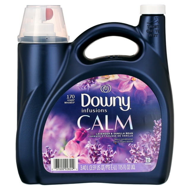 Downy Infusions Calm Fabric Softener, Lavender & Vanilla, 115 Fl Oz ...