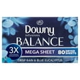 Downy Infusions Mega Dryer Sheets, BALANCE, Crisp Rain and Blue ...