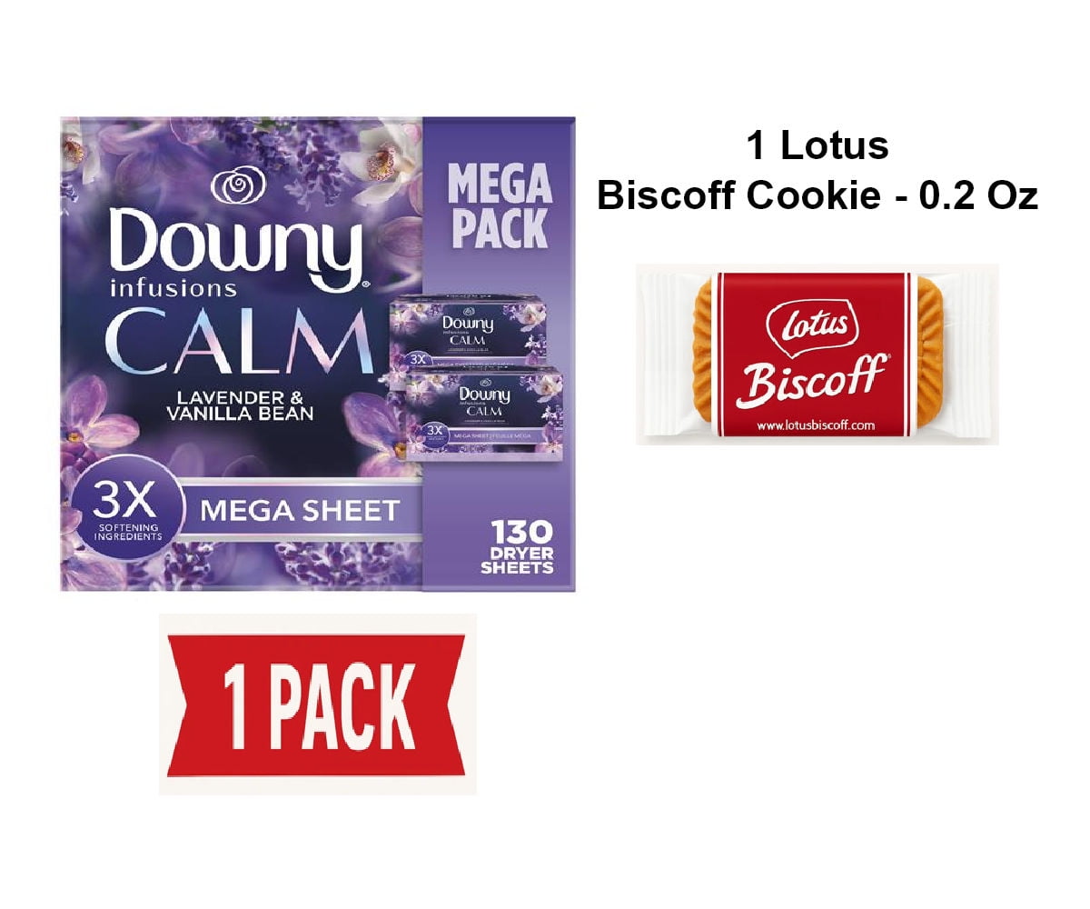 Downy Infusions Mega Dryer Sheets, Laundry Fabric Softener, Calm ...