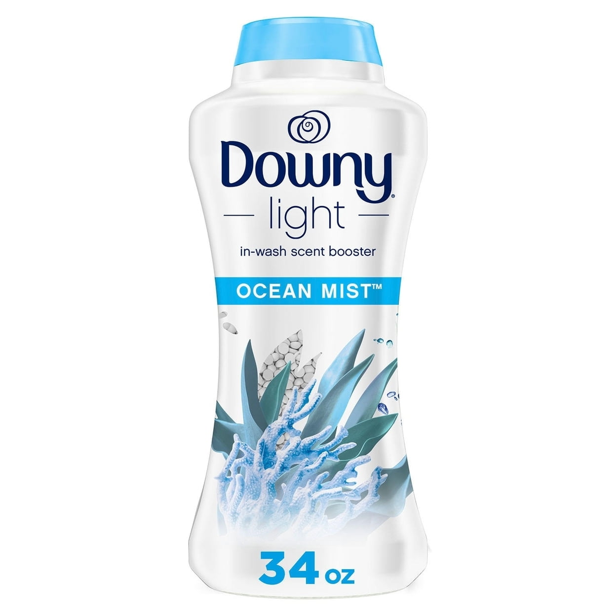 Downy Light In-Wash Scent Booster Beads, Ocean Mist, 34 Ounce - Walmart.com