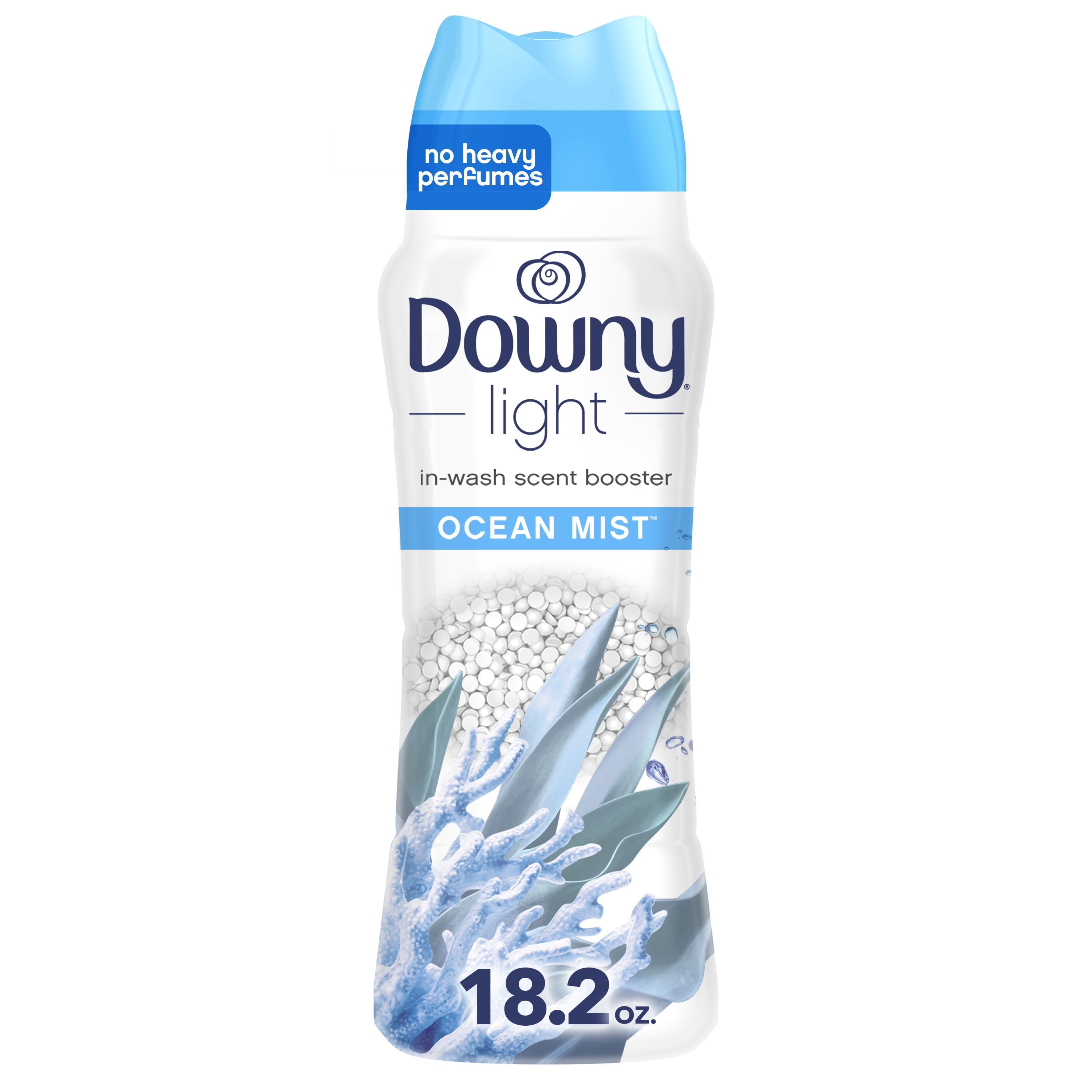 Downy Light Laundry Scent Booster Beads, Fresh Ocean Mist Scent, Cool Freshener, 18.2 oz ...