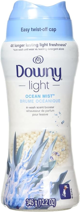 Downy Light Laundry Scent Booster Beads, Refreshing Ocean Mist, 12.2 oz ...
