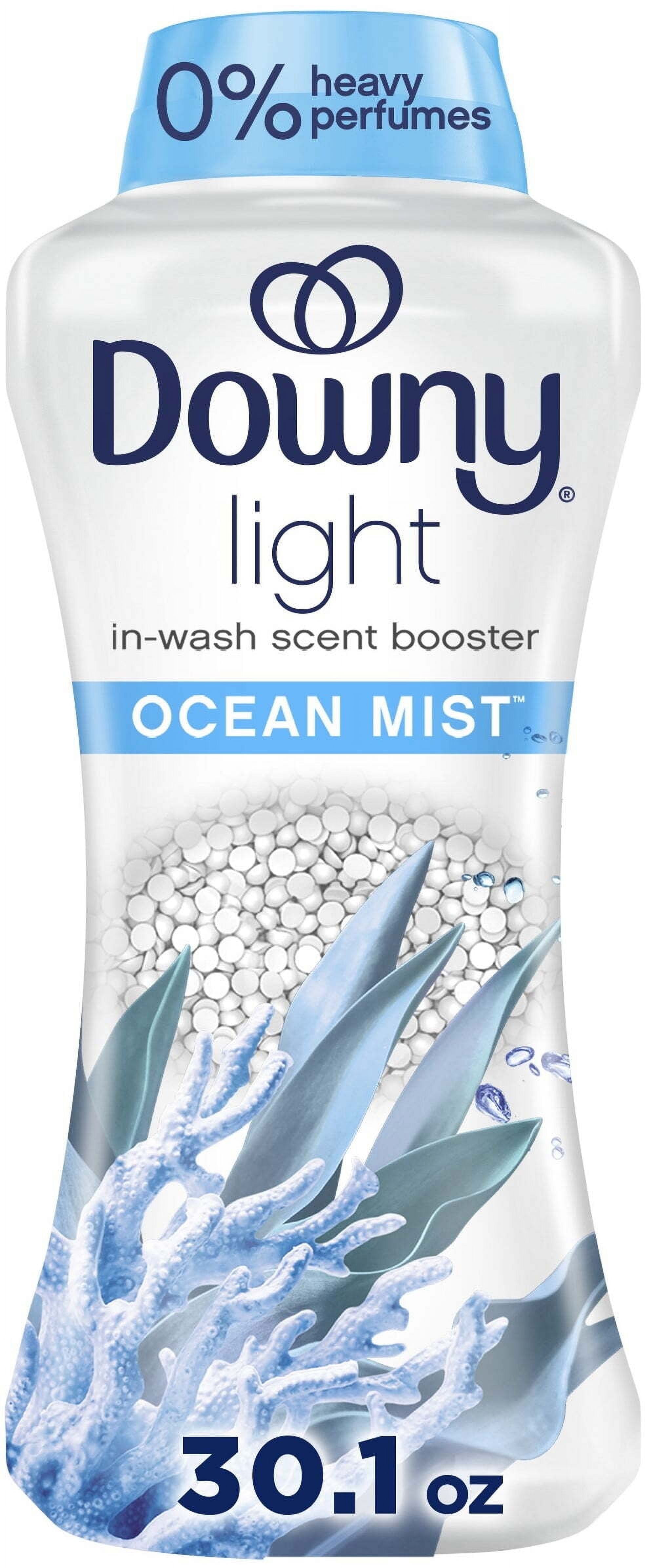 Downy Light Laundry Scent Booster Beads with No Heavy Perfumes, Ocean Mist Scent, 30.1 oz ...