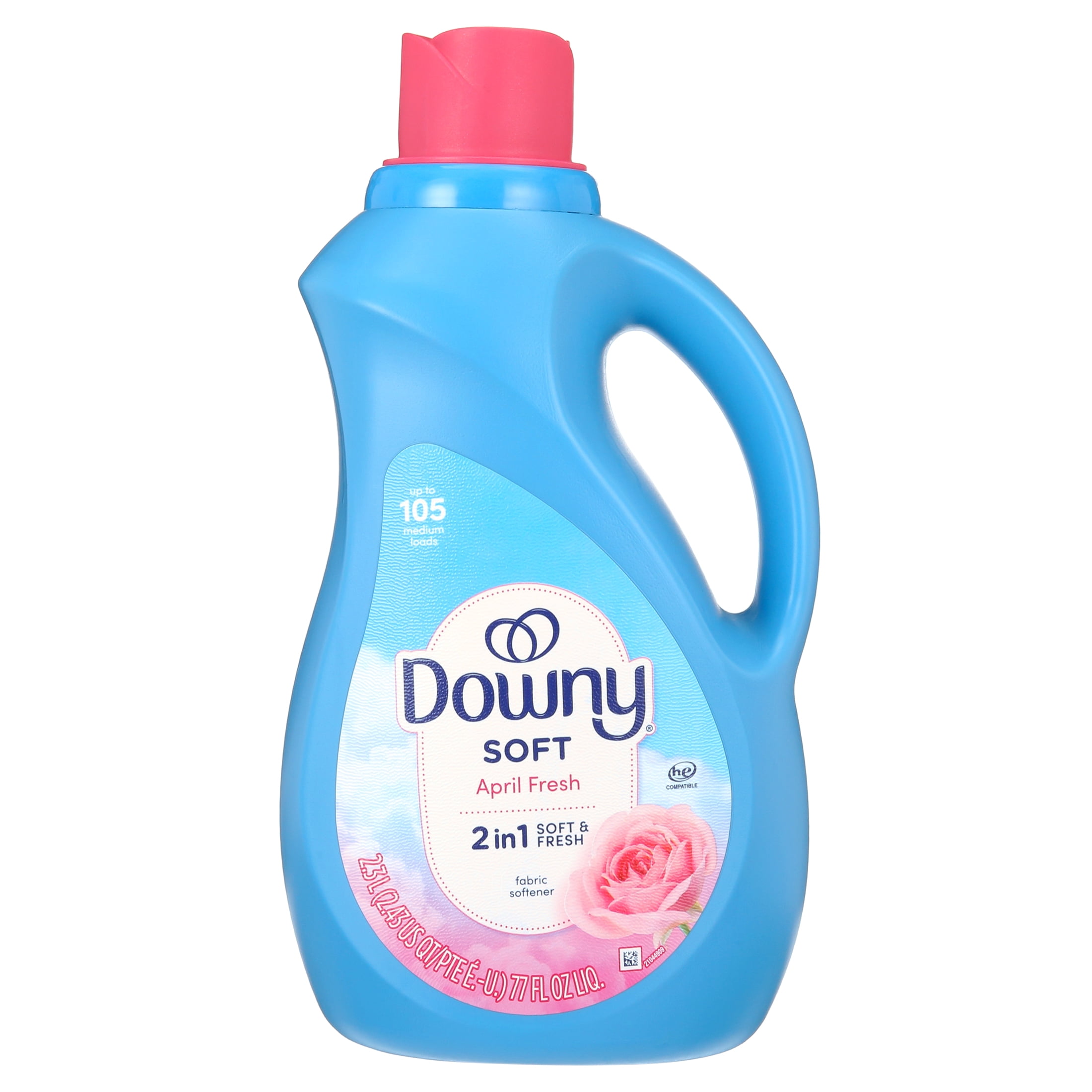 Downy Liquid Fabric Softener, April Fresh Scent, 77 fl oz, 105 Loads ...
