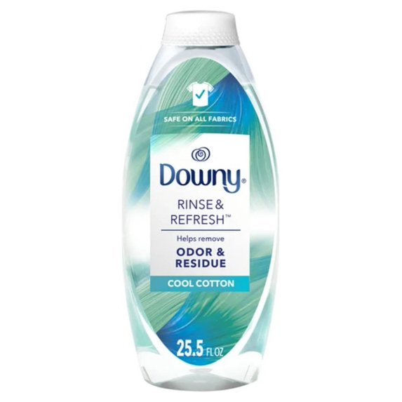 Downy Liquid Fabric Rinse, Cool Cotton Scent, Removes Odor Residue, 25. ...
