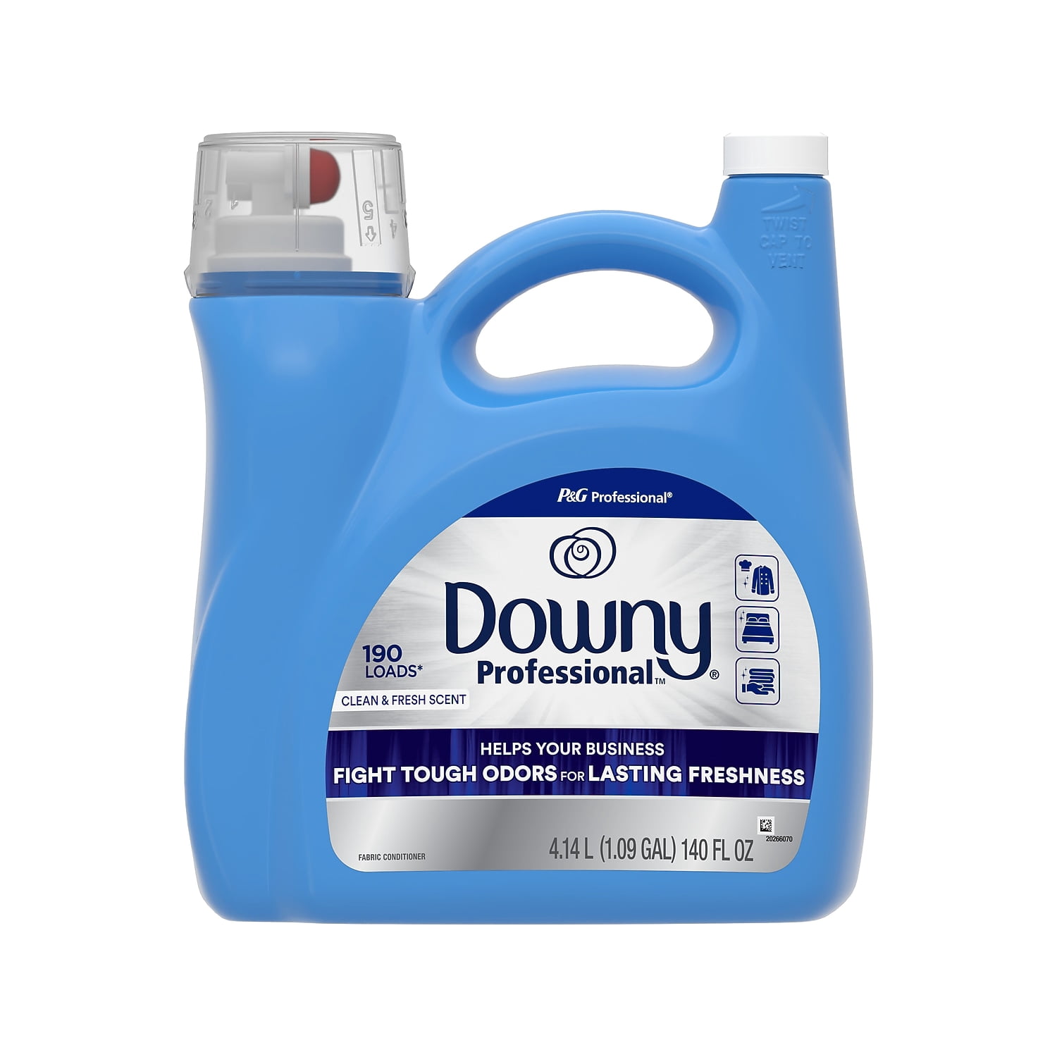 Downy Professional Liquid Fabric Softener Clean & Fresh 190 Loads 140 ...