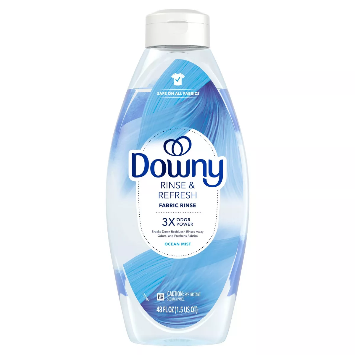 Downy Rinse Laundry Additive, Ocean Mist Scent, 48 fl oz, Odor Remover ...