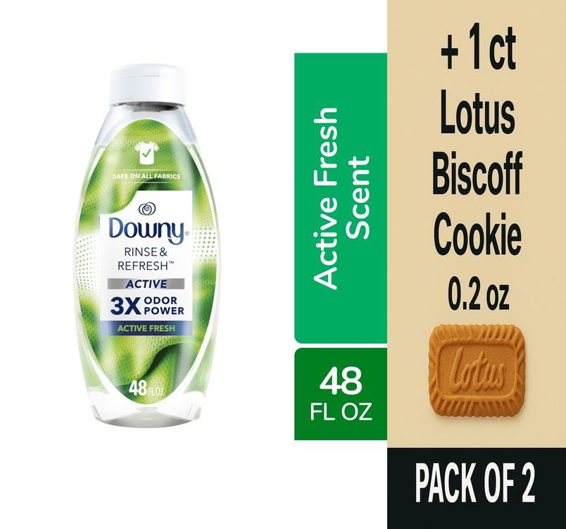 Downy Rinse & Refresh Active Fresh Liquid Fabric Softener 48 fl oz ...