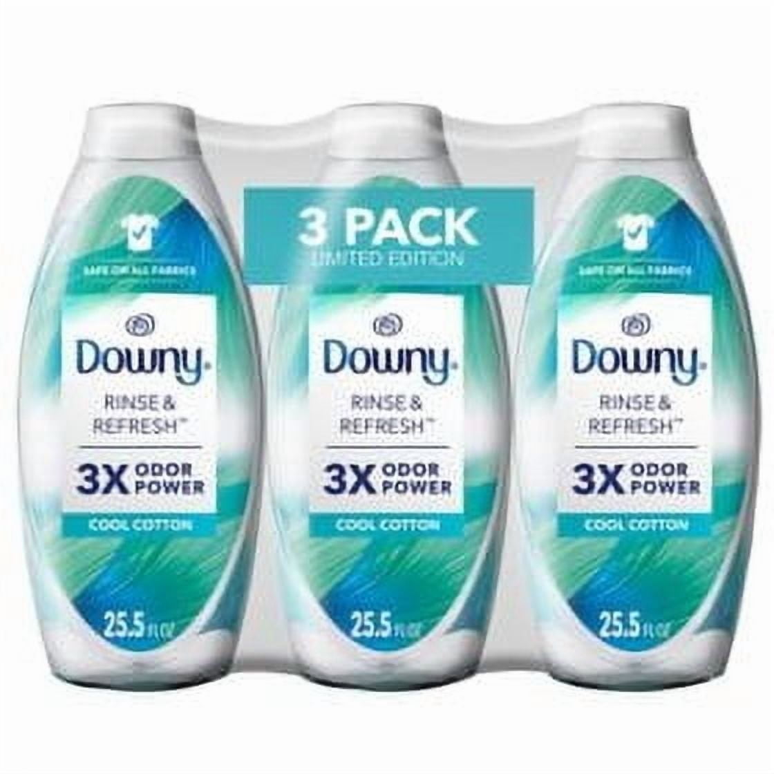 Downy Rinse and Refresh Fabric Softener, Cool Cotton, 76.5 fl. oz ...