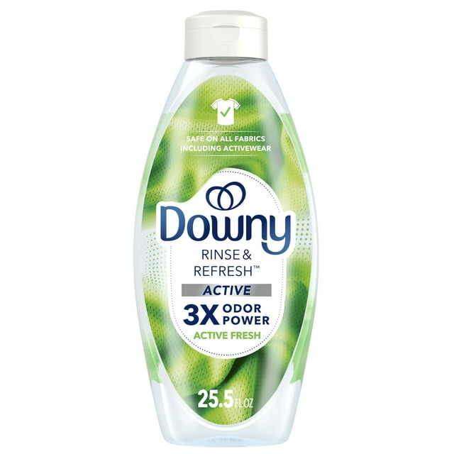 Downy Rinse & Refresh Laundry Odor Remover & Fabric Softener, Active Fresh, 25.5 fl oz - Walmart.com