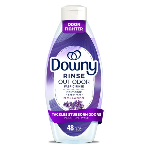 Downy Fabric Rinse Laundry Odor Remover and Softener, Fresh Lavender ...