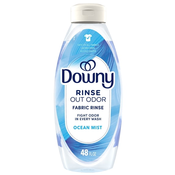 Downy Fabric Rinse Laundry Odor Remover and Softener, Ocean Mist Scent ...