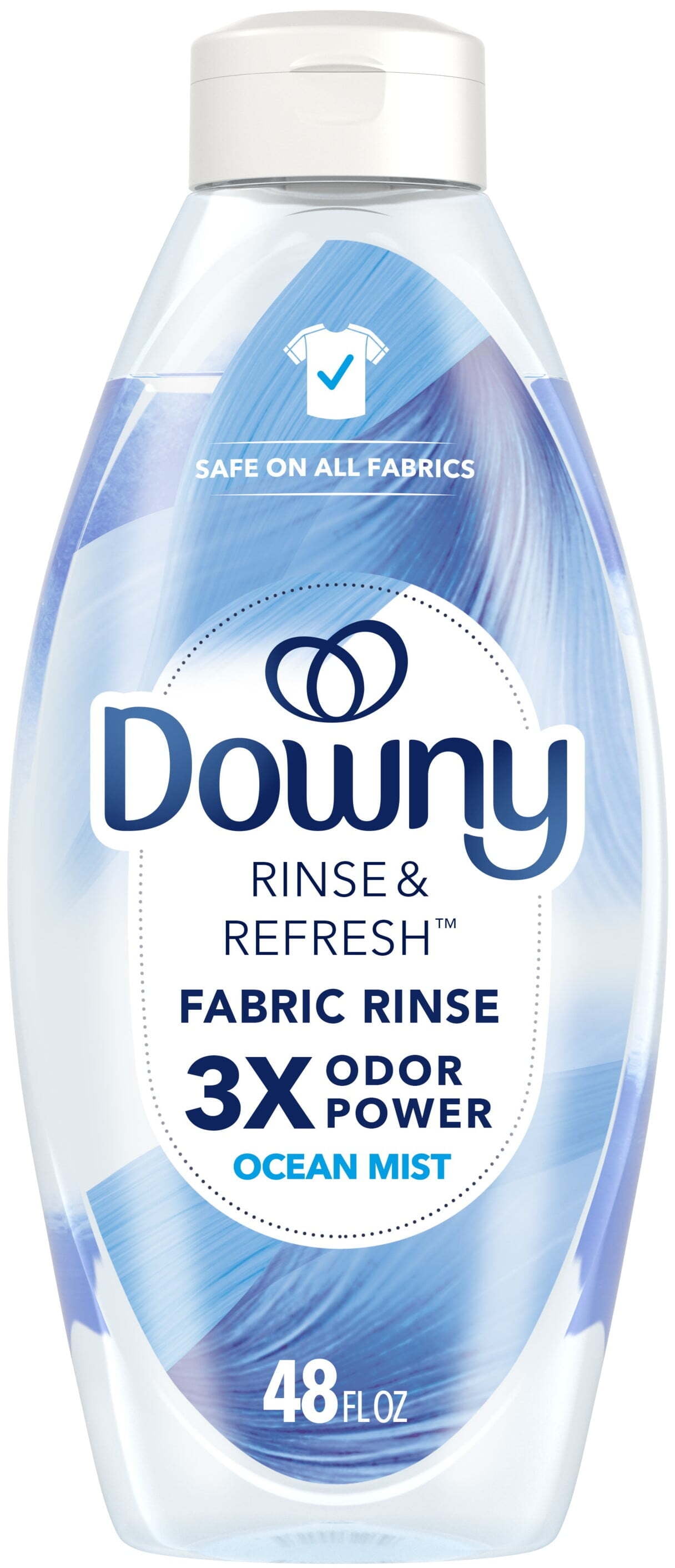 Downy Rinse & Refresh Laundry Odor Remover and Fabric Softener, Ocean ...