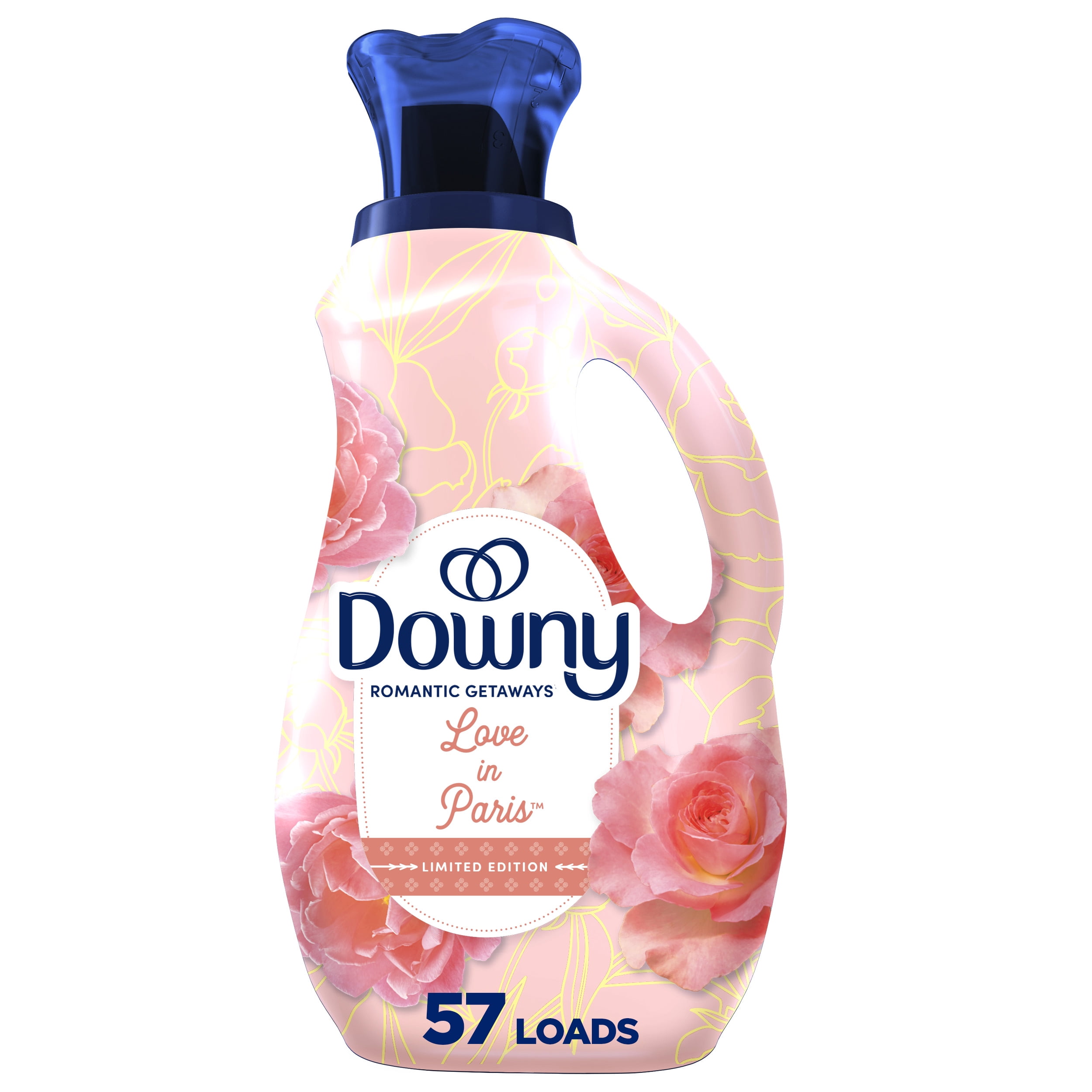 Downy Romantic Getaways Liquid Fabric Softener, Love in Paris Scent, 38 ...
