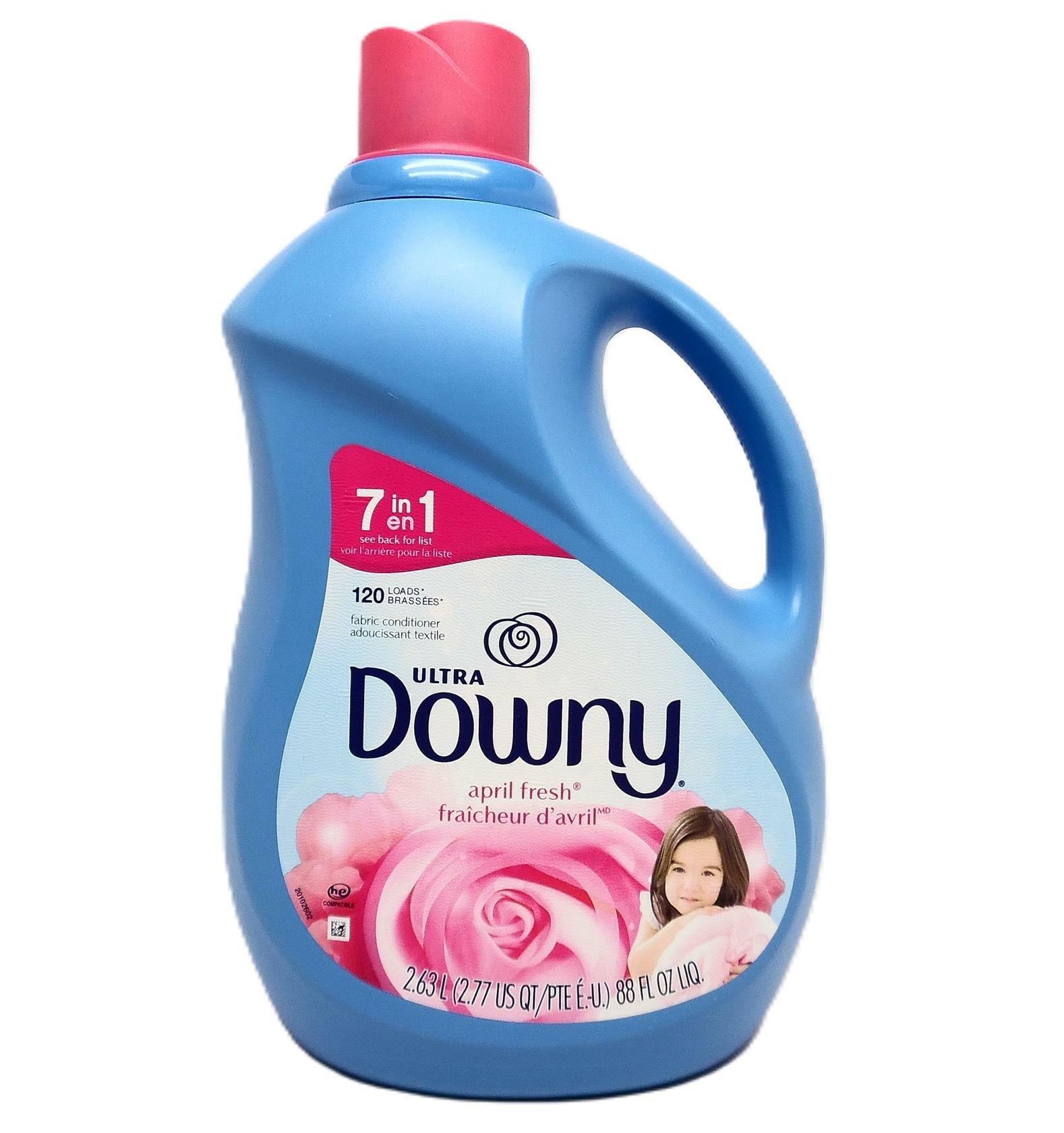 Downy Ultra 7-in-1 Fabric Softener, April Fresh Scent, 88 fl. oz., 120 ...