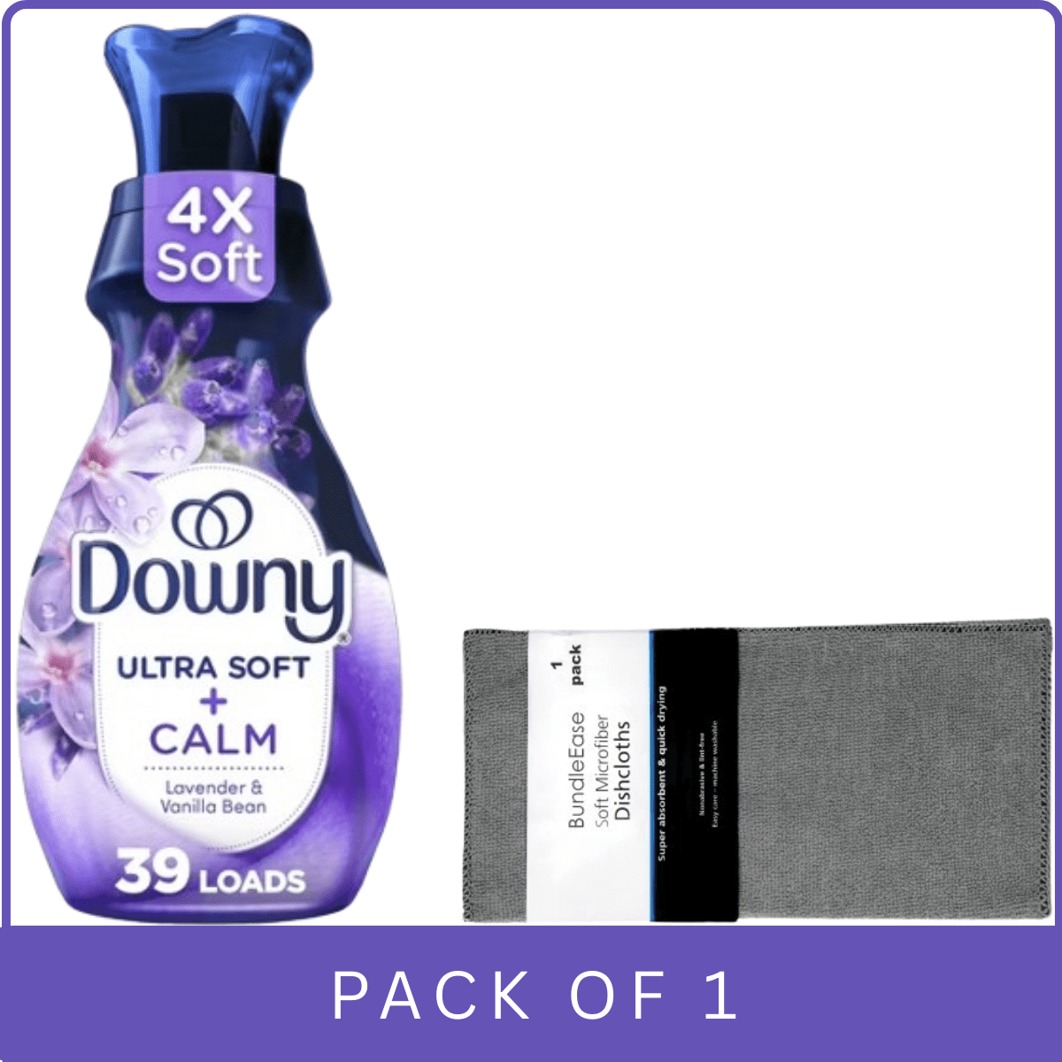Downy Ultra Soft Fabric Softener Liquid, Calm Lavender & Vanilla Bean ...