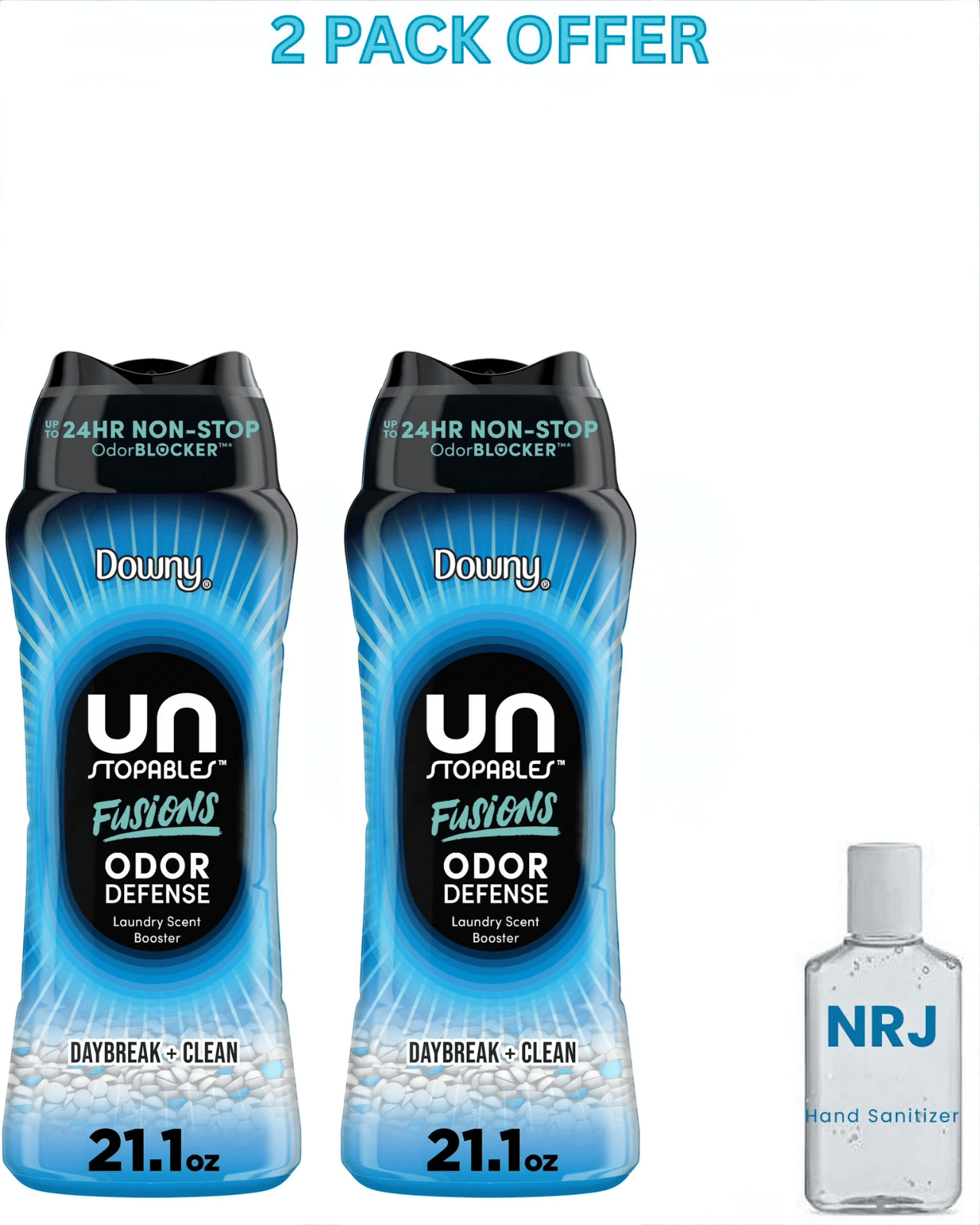 Downy Unstopables Fusions Odor Defense In-Wash Laundry Scent Booster ...