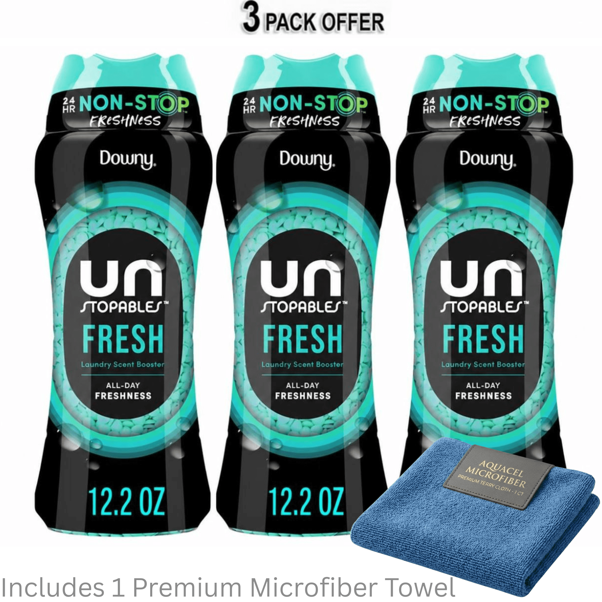 Downy Unstopables In-Wash Scent Booster Laundry Beads, Fresh Scent, 12. ...