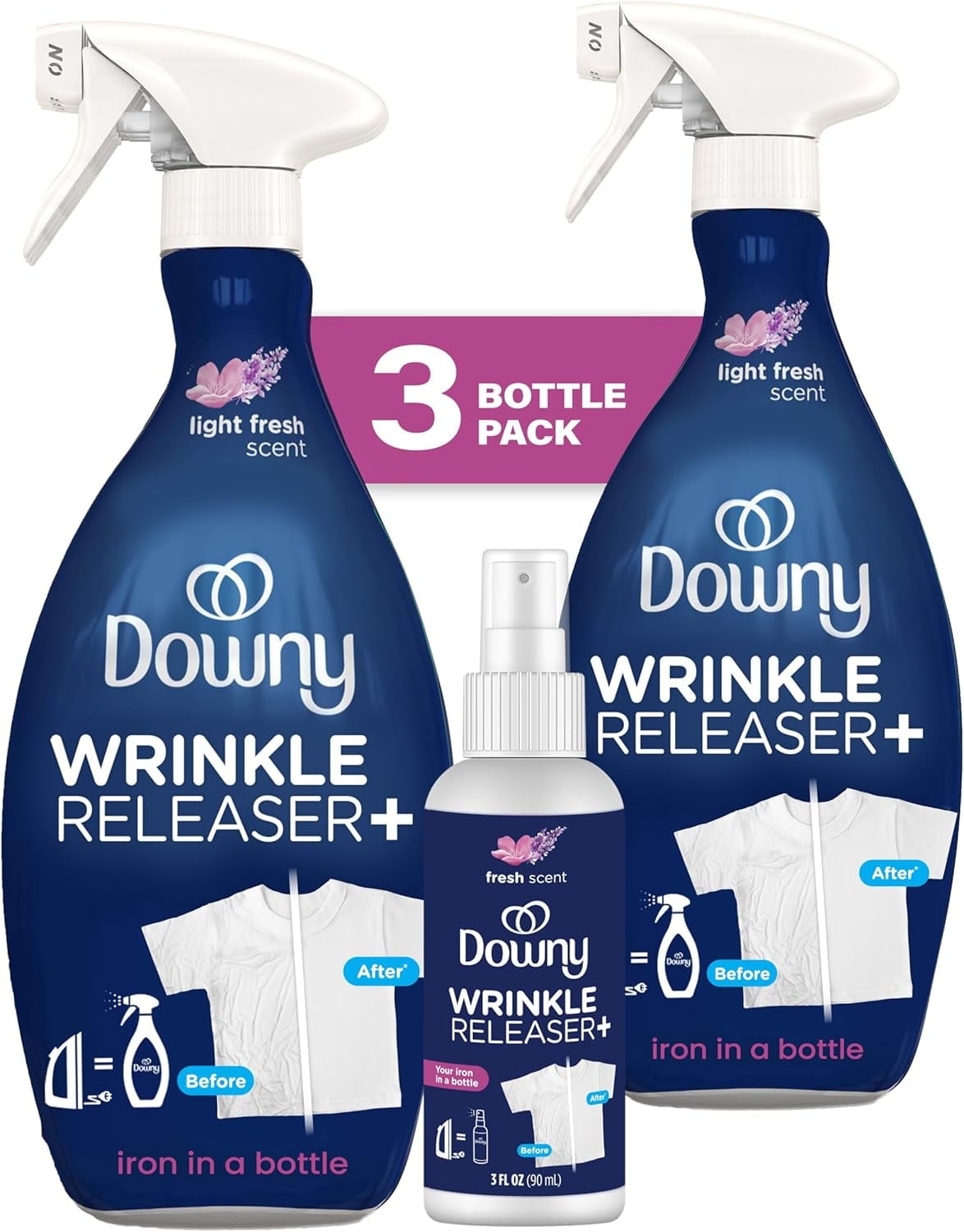 Downy Wrinkle Releaser Fabric Refresher Spray, Odor Eliminator, Ironing ...