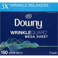 Downy WrinkleGuard Fabric Softener Dryer Sheets, Fresh Scent, 150 count ...