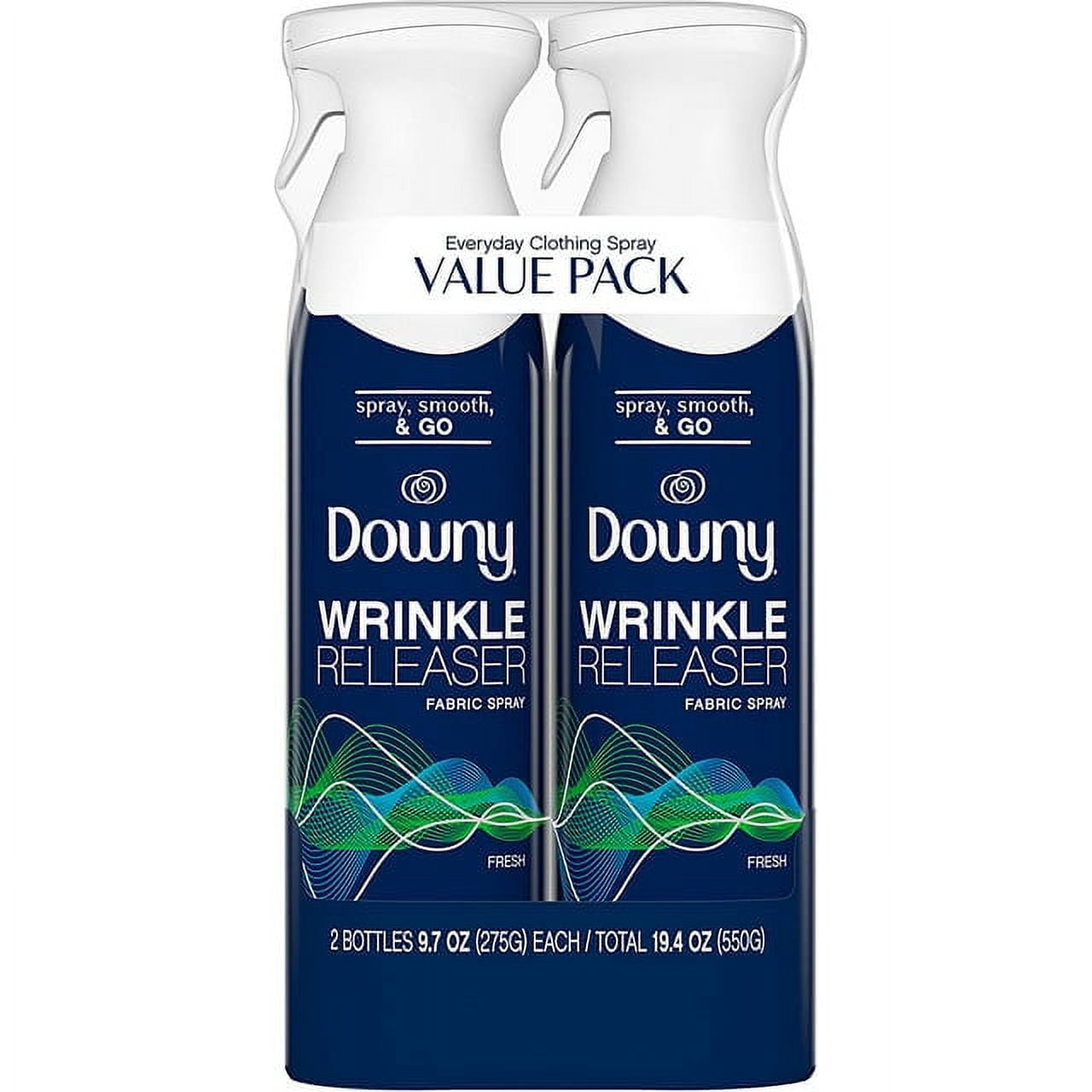 Downy WrinkleGuard Wrinkle Releaser Fabric Spray, Fresh, 2 Ct - Walmart.com