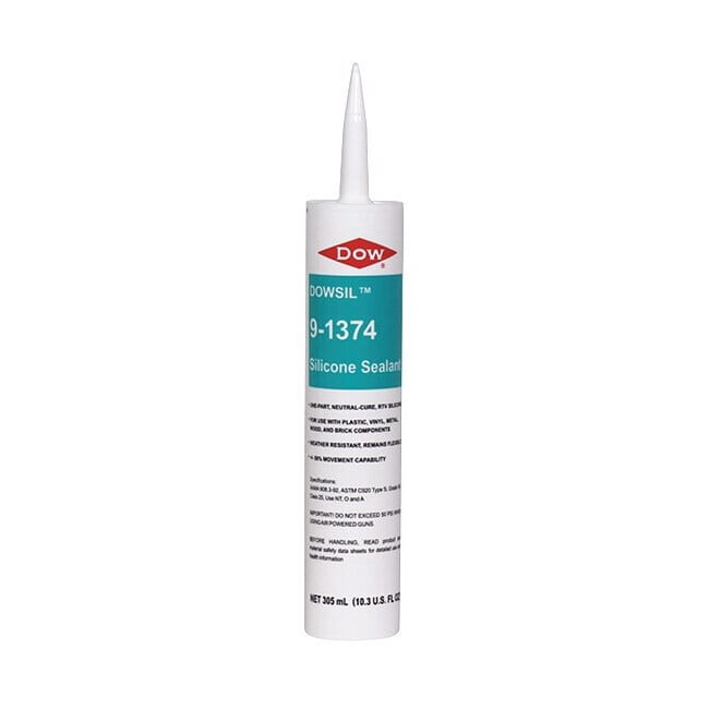 Dowsil Adhesive, 300 ml, Cartridge, Clear, Silicone Base, 9-1374 ...