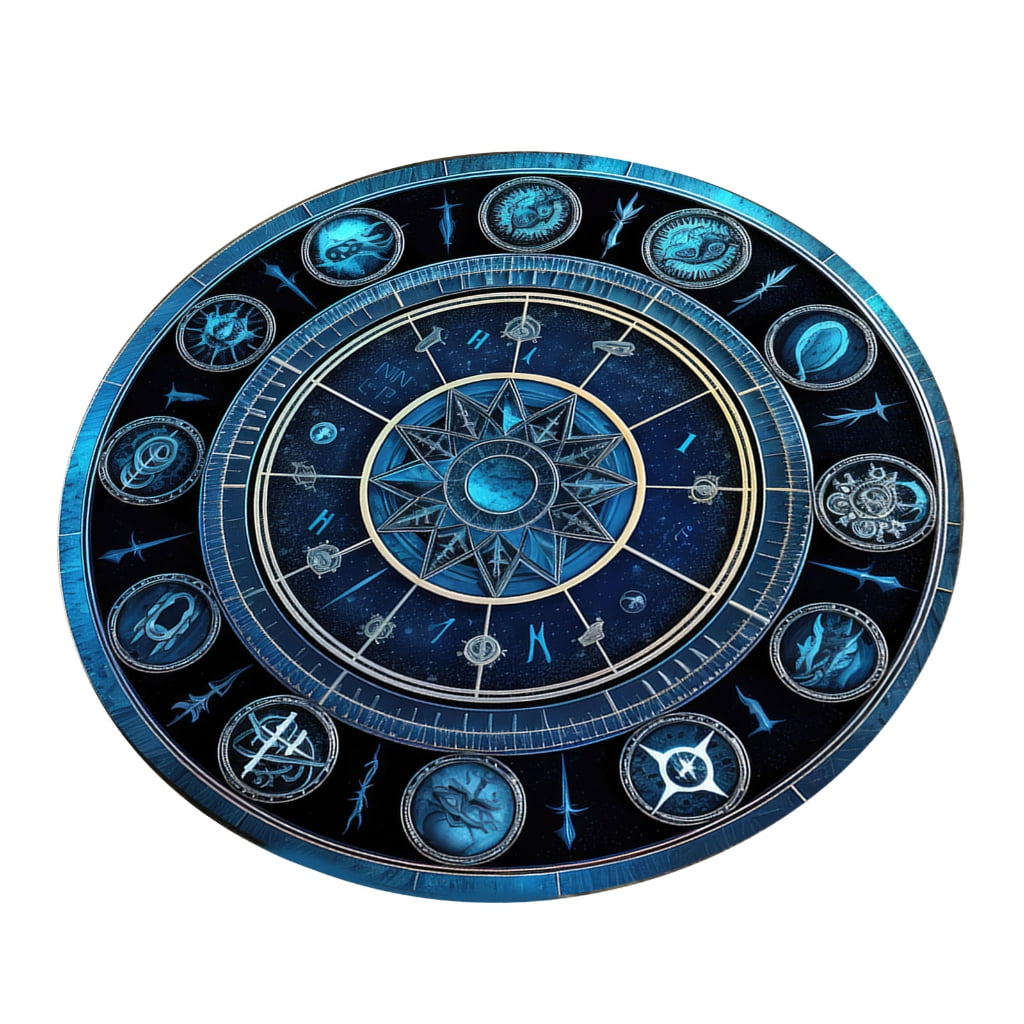 Dowsing Divinations Mat Pad Constellations Pendulums Chart Mat ...