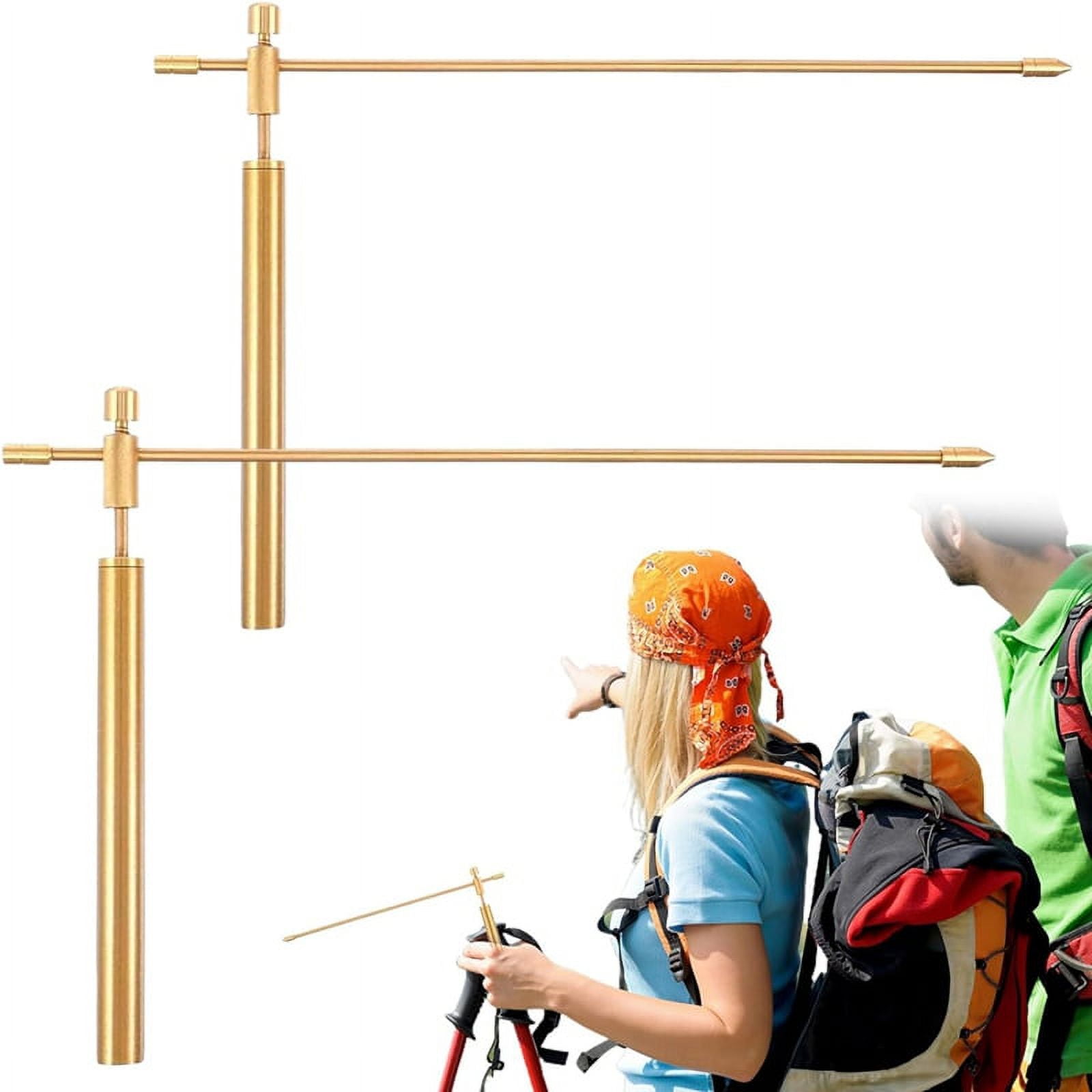 Dowsing Rods Copper 1 Pair Smooth Rotation Divining Rods Solid Copper ...