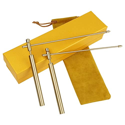 Dowsing Rods Copper, 2PCS Divining Rods - Solid Copper and Brass With ...